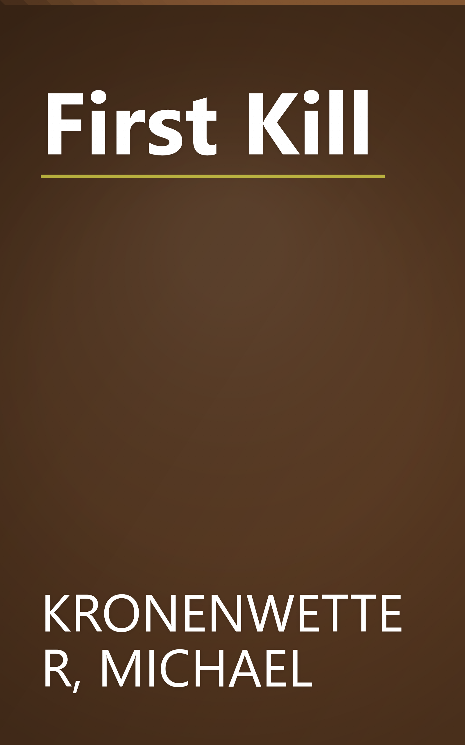 First Kill book cover