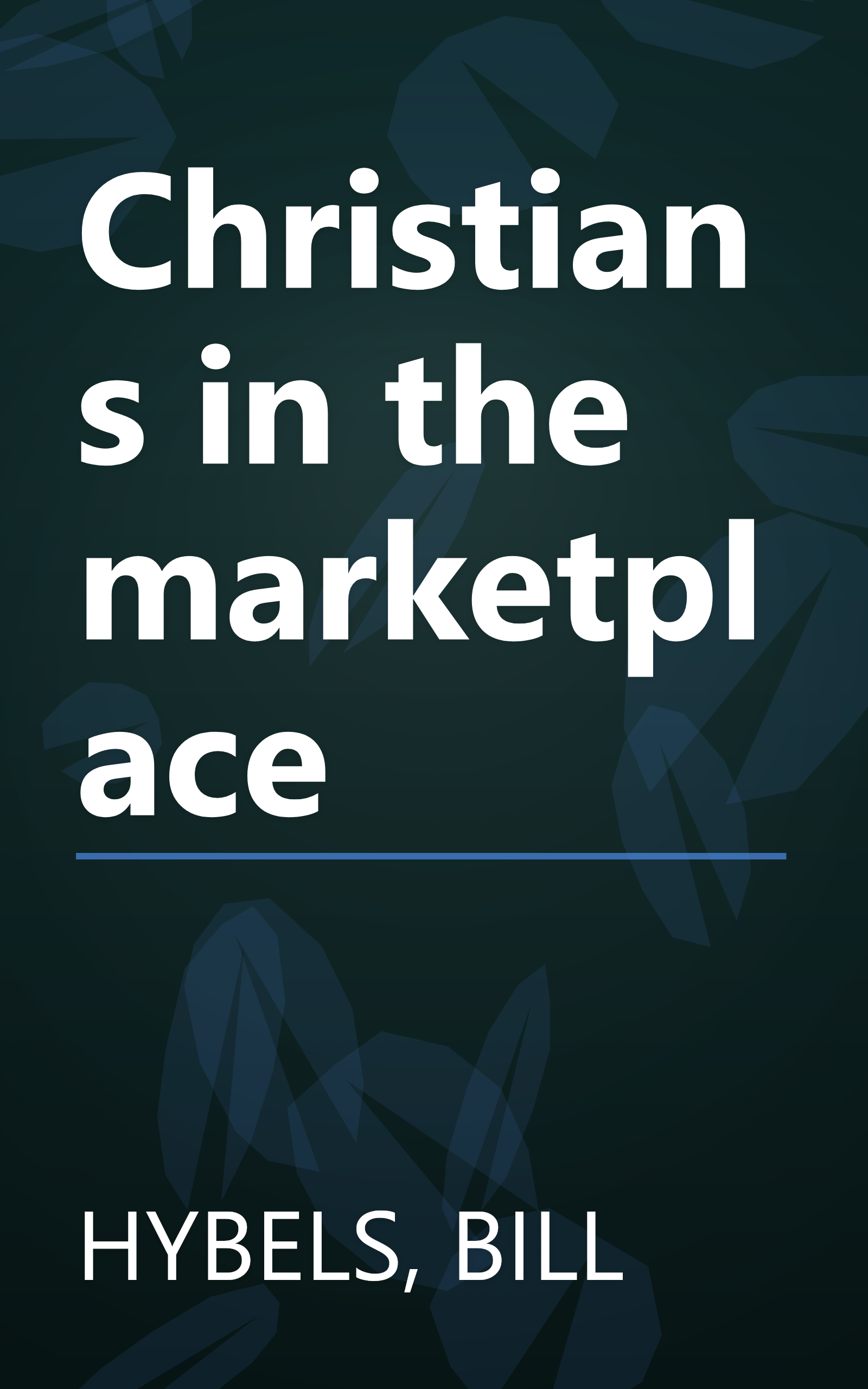 Christians in the marketplace book cover