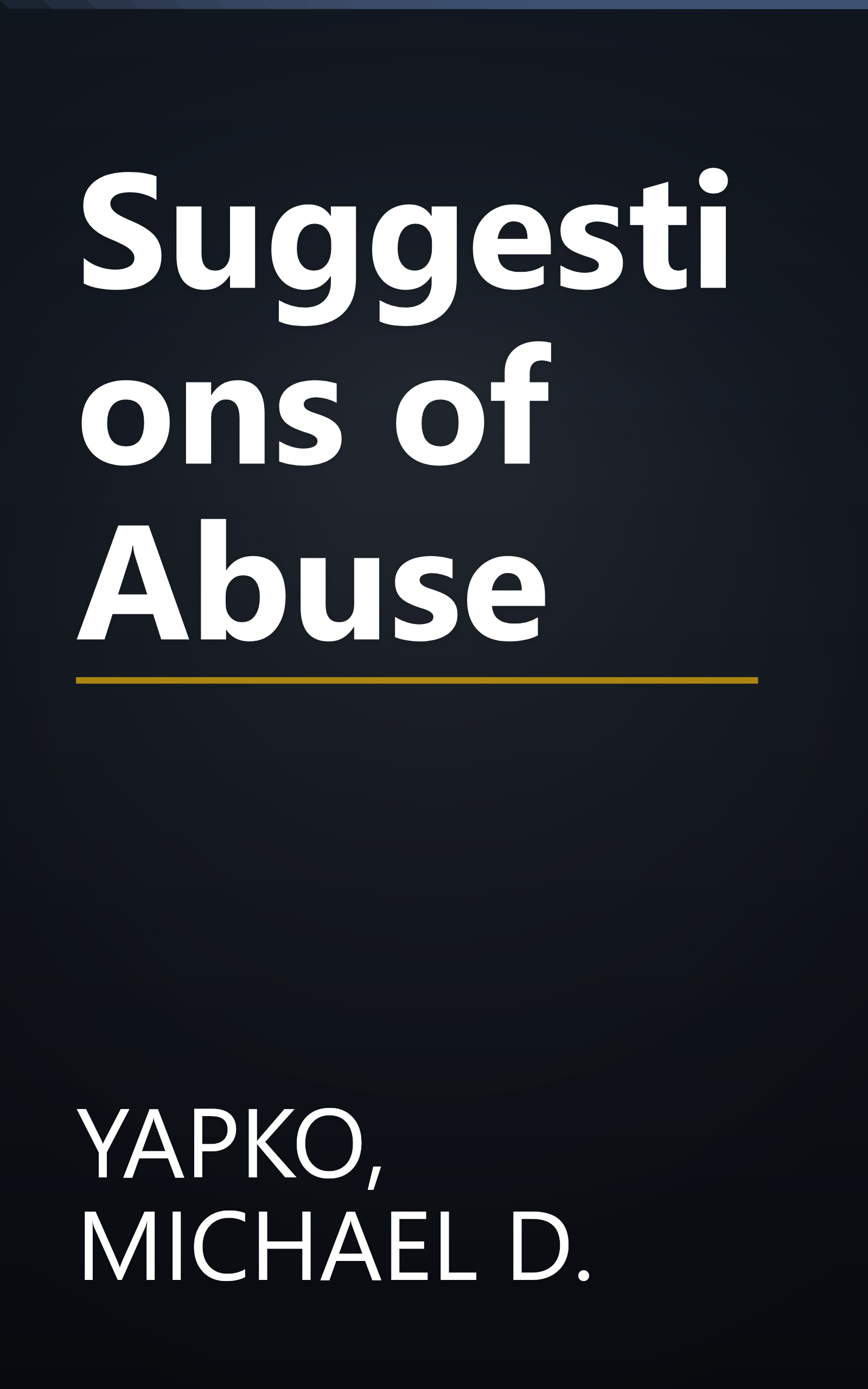 Suggestions of Abuse book cover