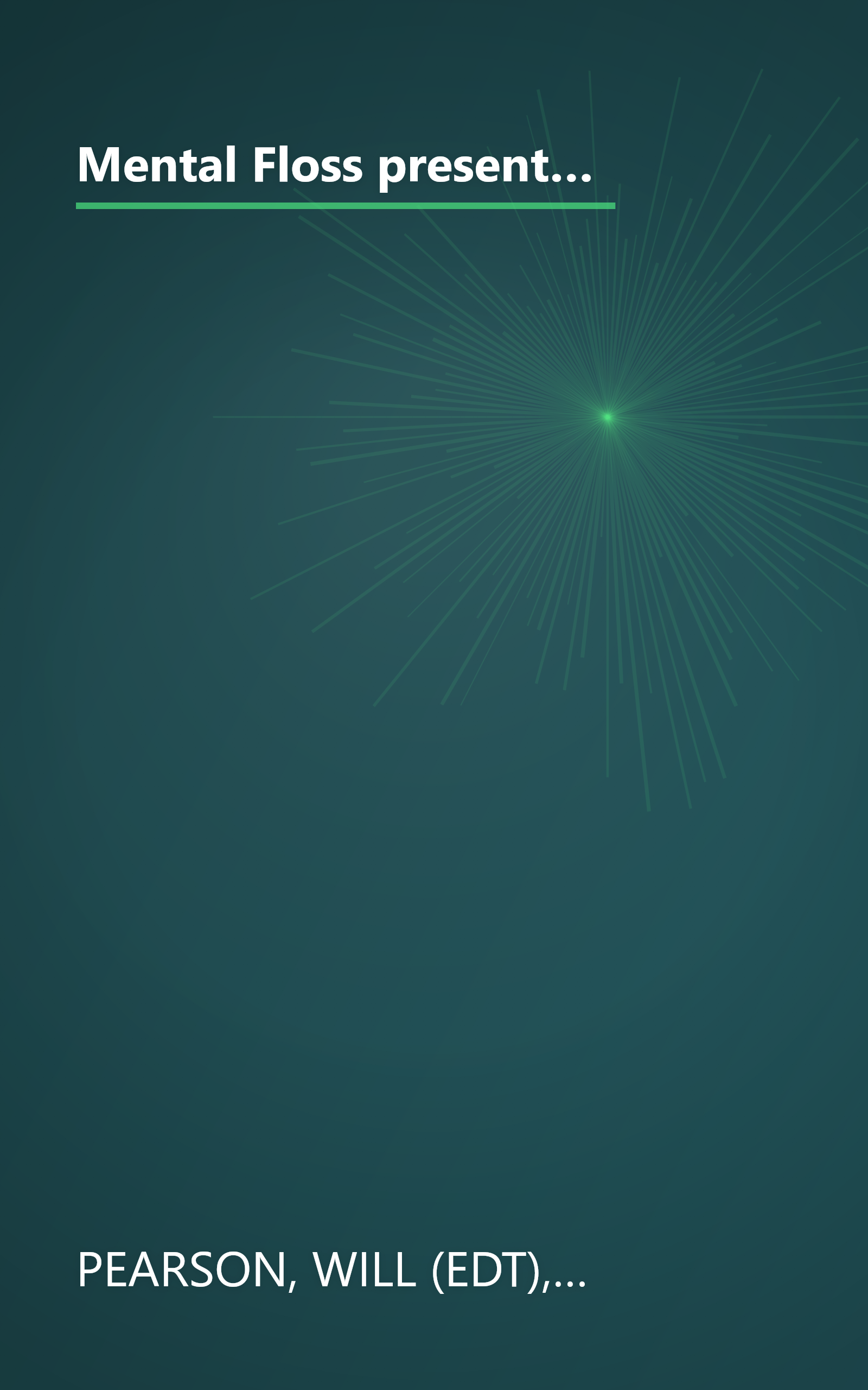 Mental Floss presents In the Beginning: From Big Hair to the Big Bang, mental_floss presents a Mouthwatering Guide to the Origins of Everything book cover