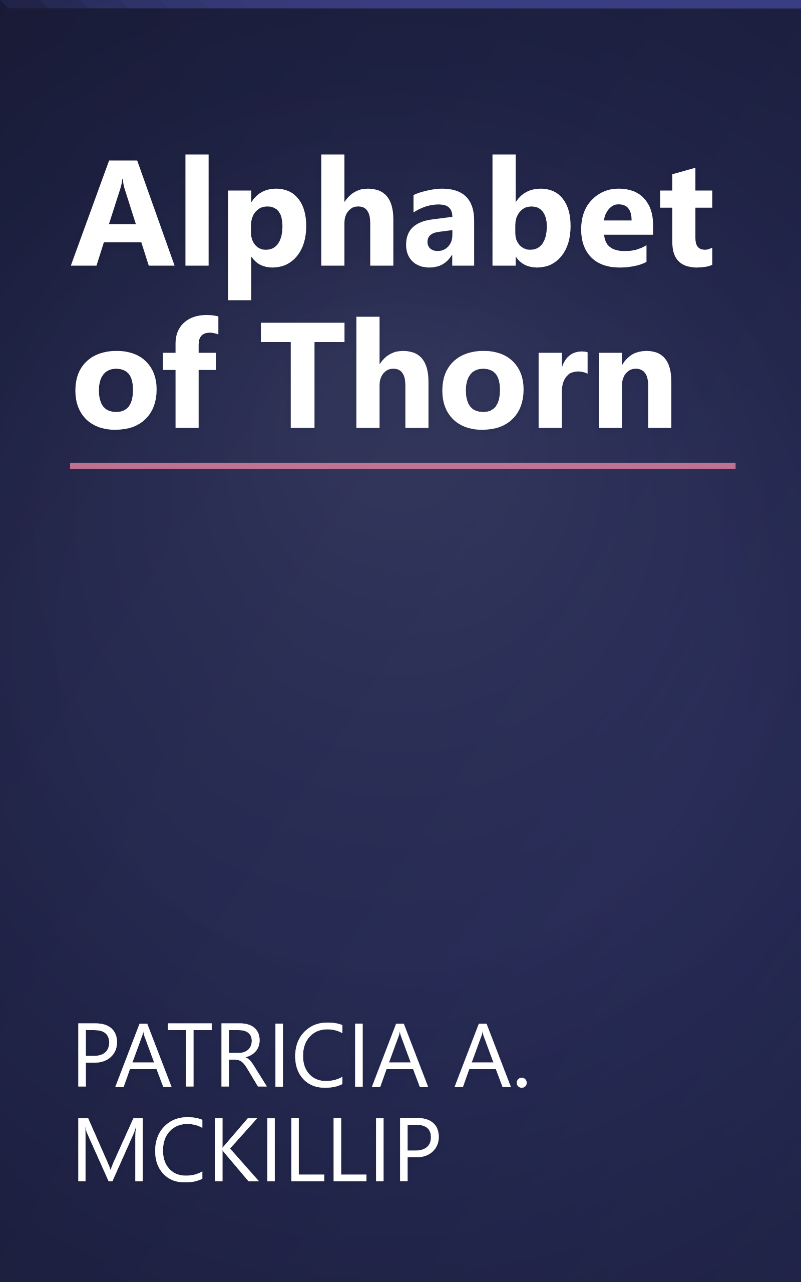 Alphabet of Thorn book cover