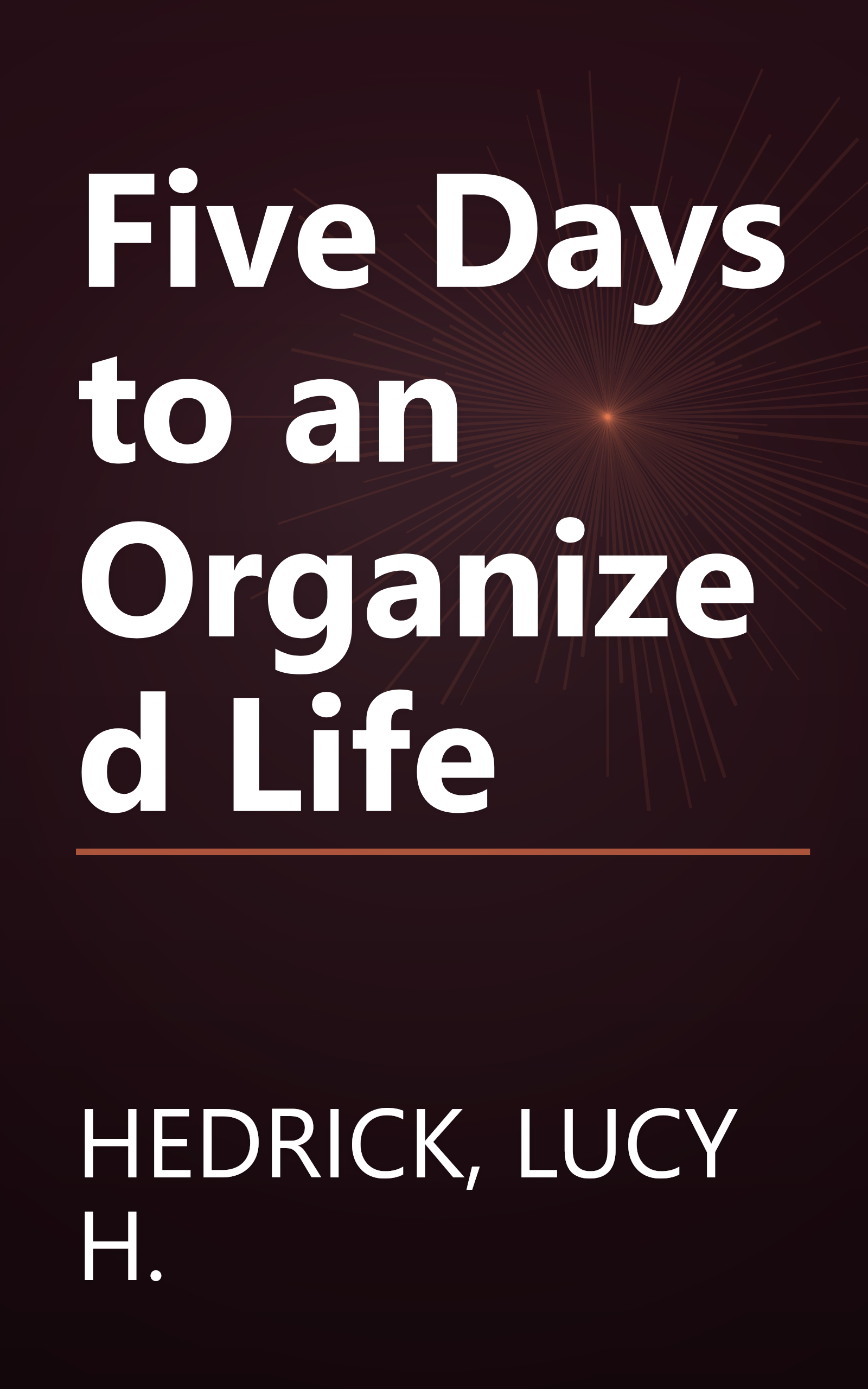 Five Days to an Organized Life book cover