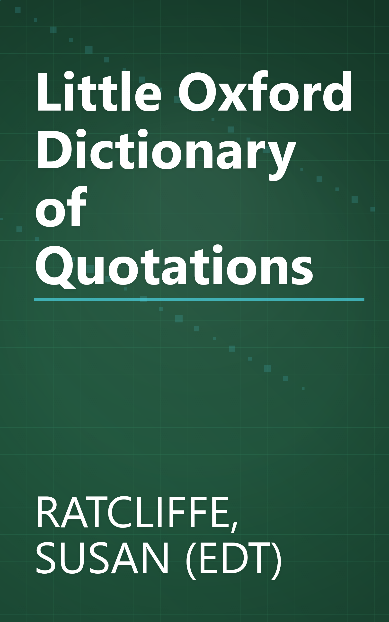 Little Oxford Dictionary of Quotations book cover