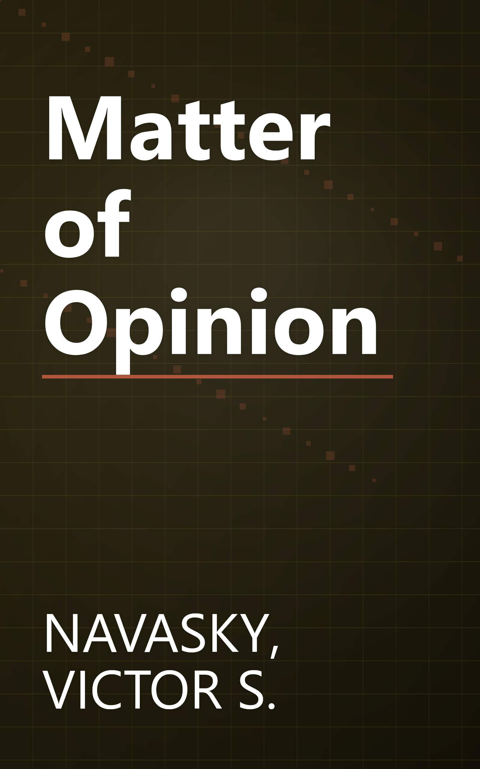 Matter of Opinion book cover