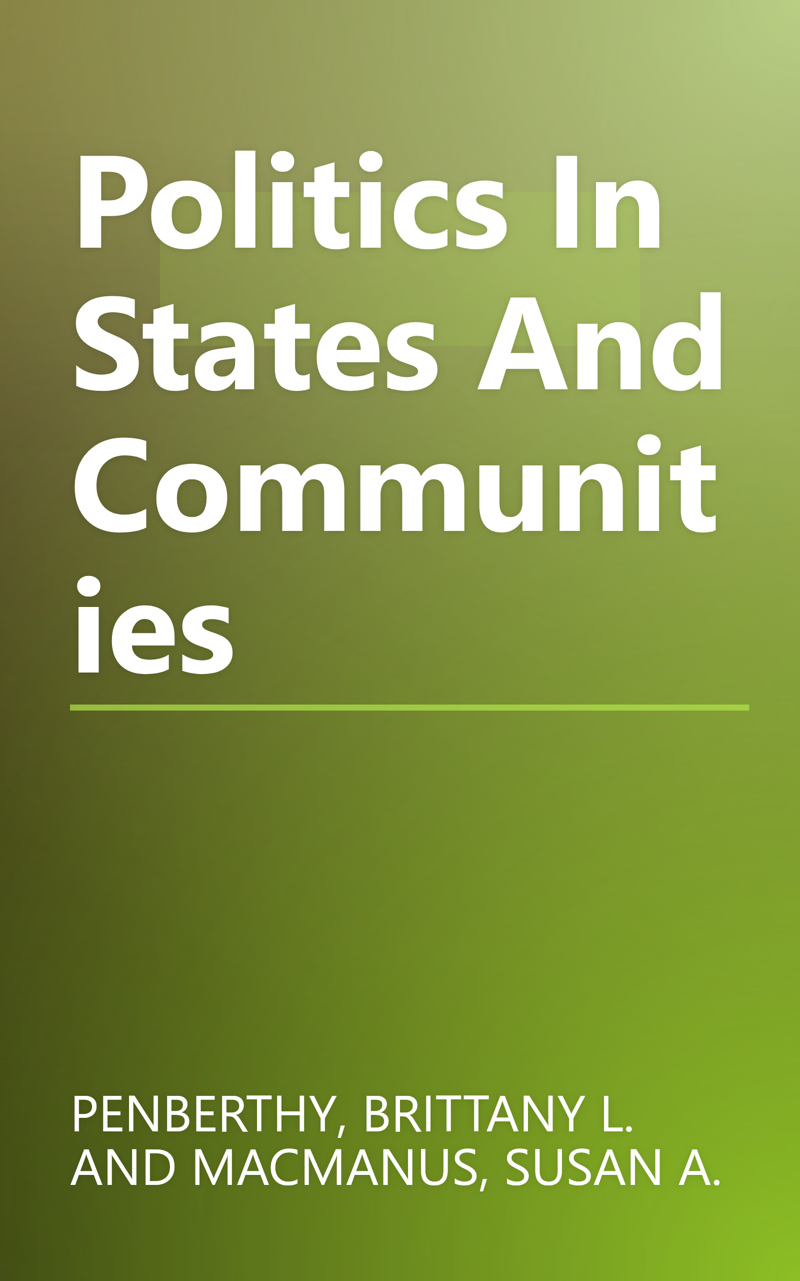 Politics In States And Communities book cover