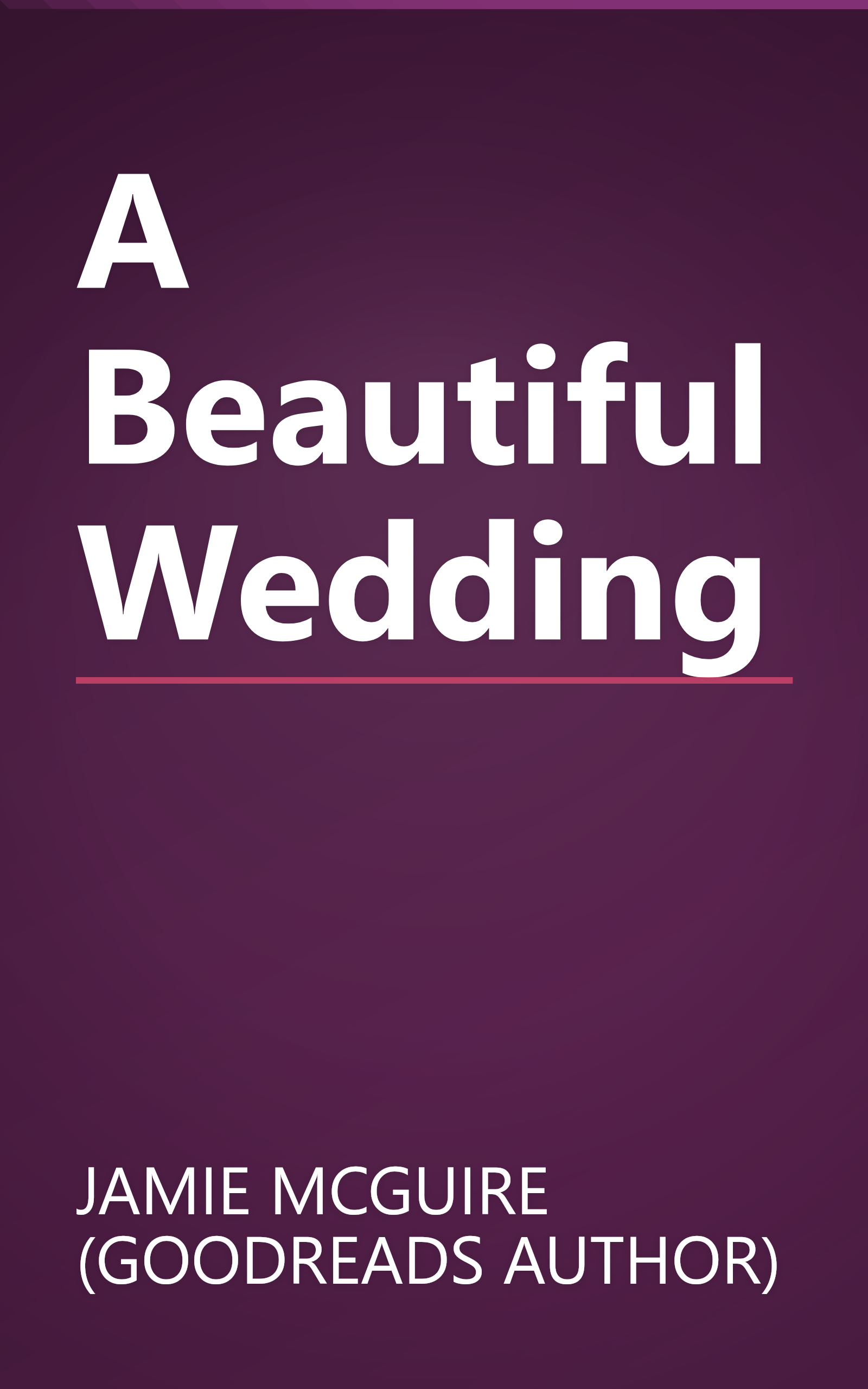 A Beautiful Wedding book cover