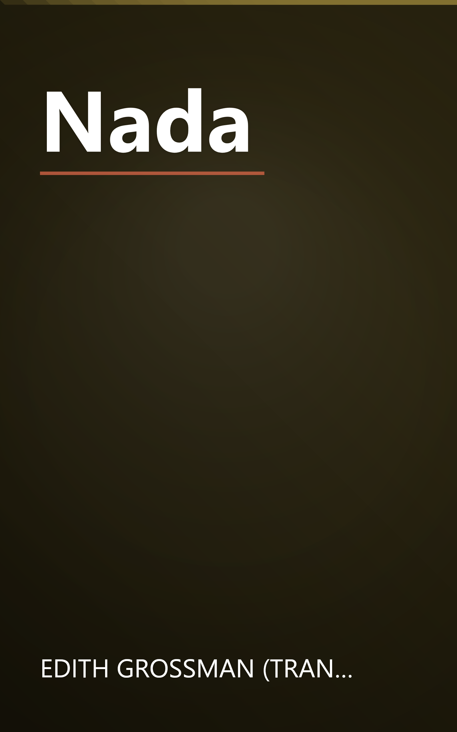 Nada book cover