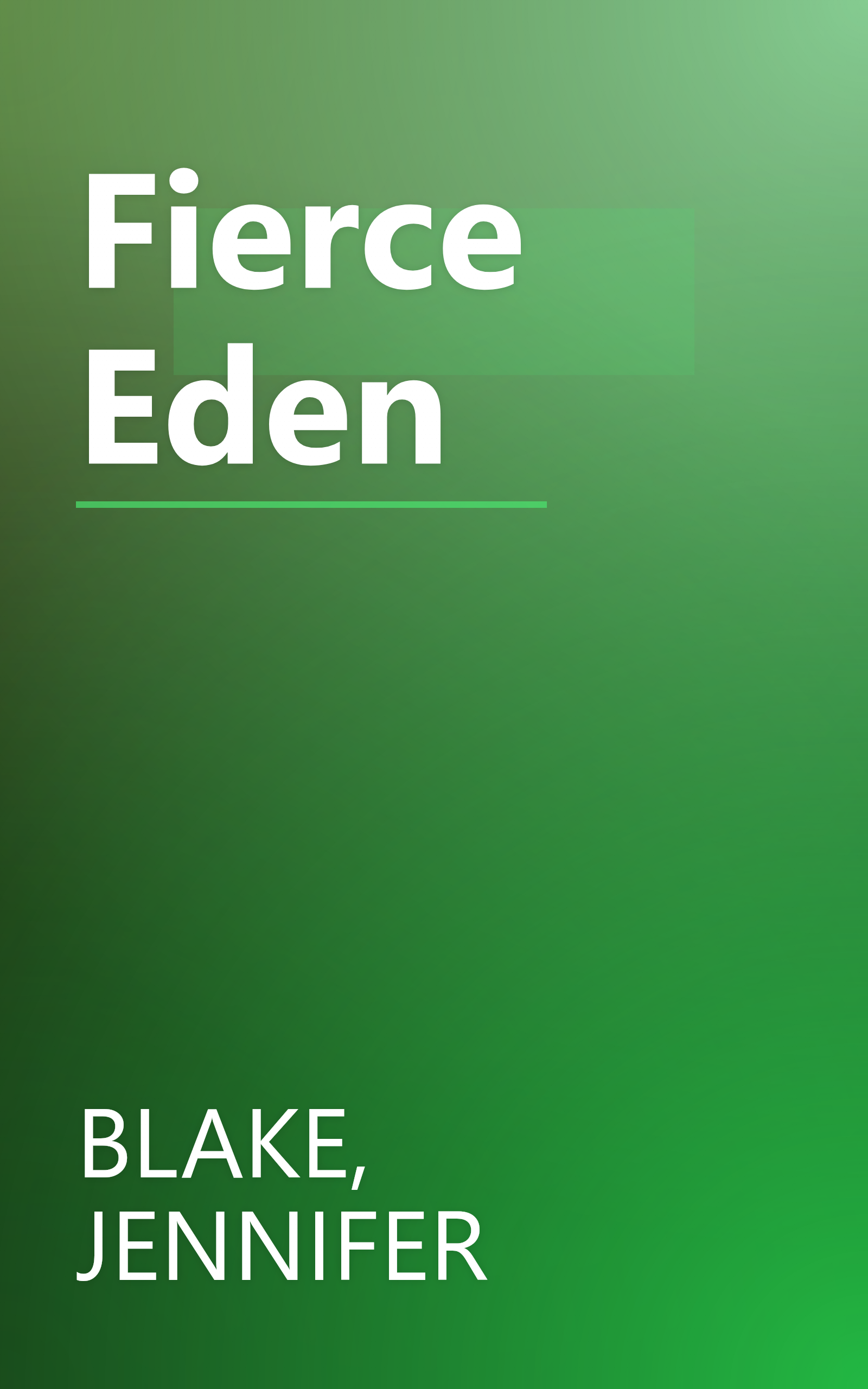 Fierce Eden book cover