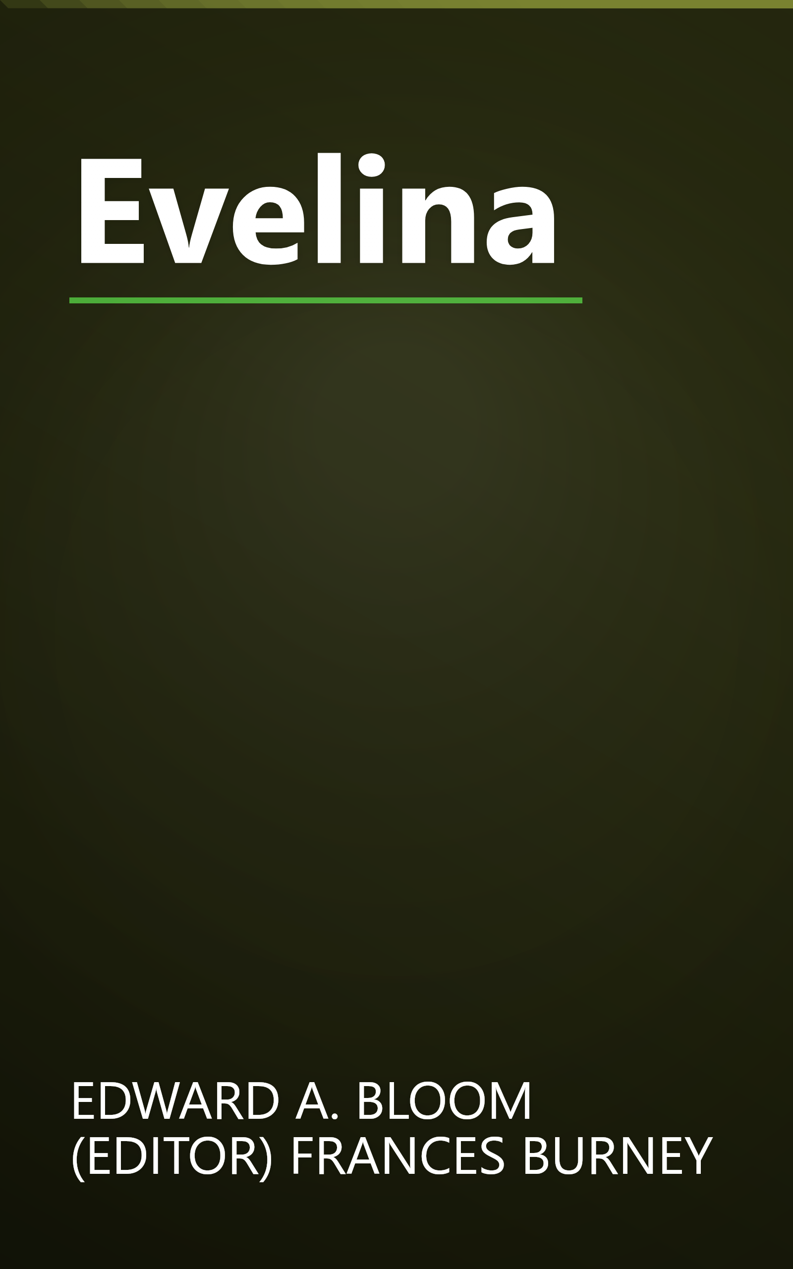 Evelina book cover