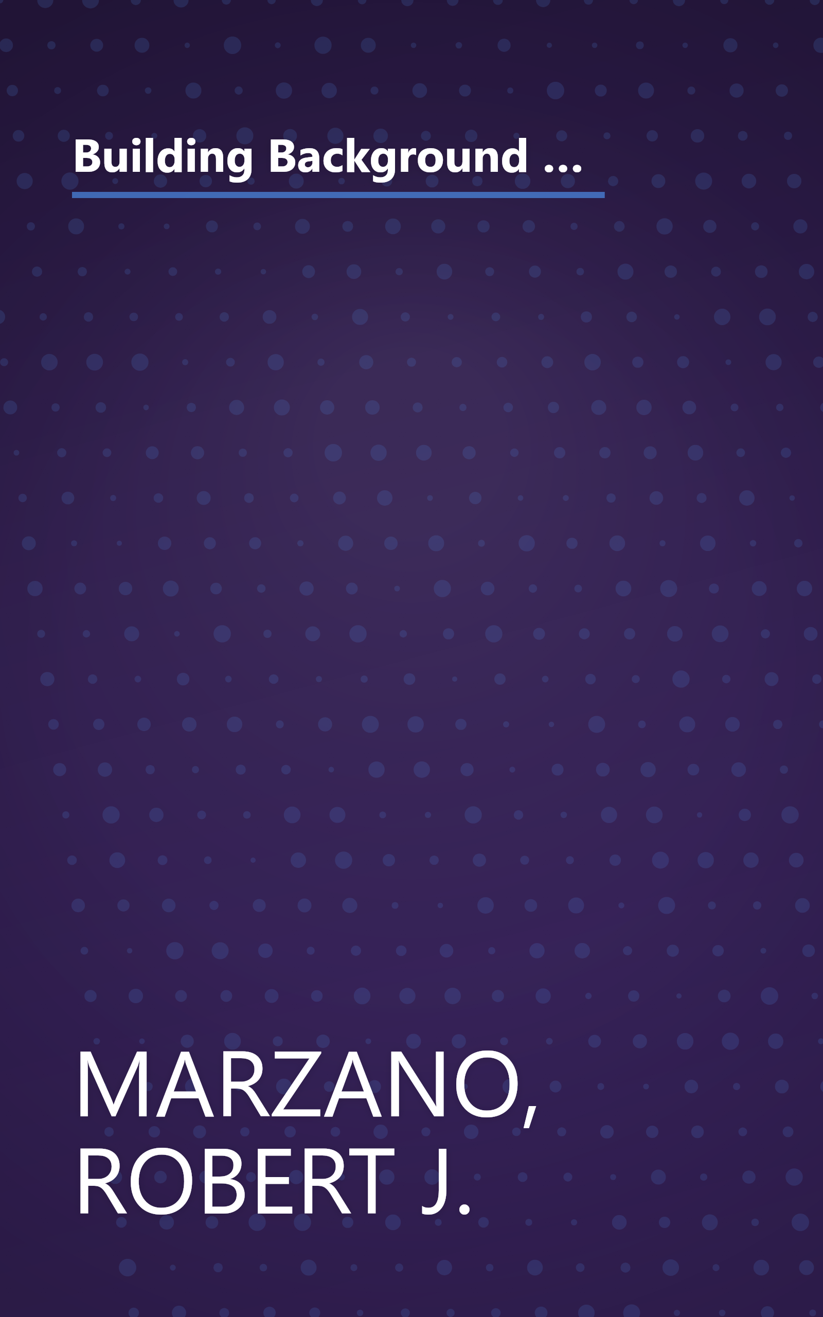 Building Background Knowledge for Academic Achievement: Research on What Works in Schools (Professional Development) book cover