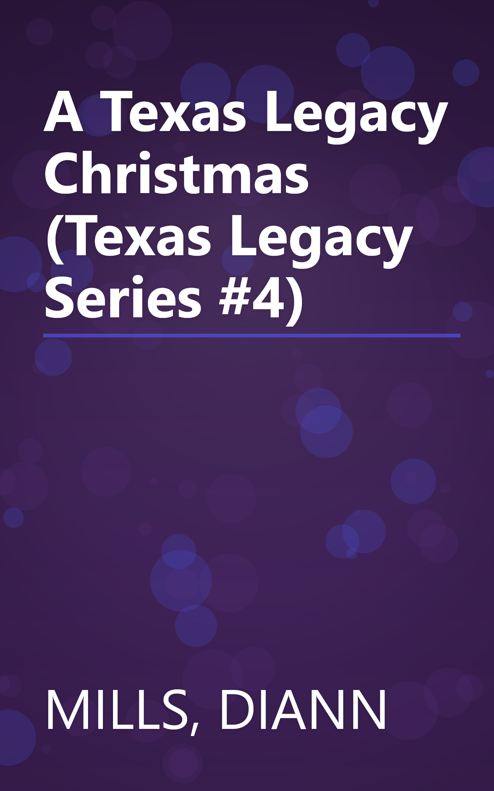 A Texas Legacy Christmas (Texas Legacy Series #4) book cover