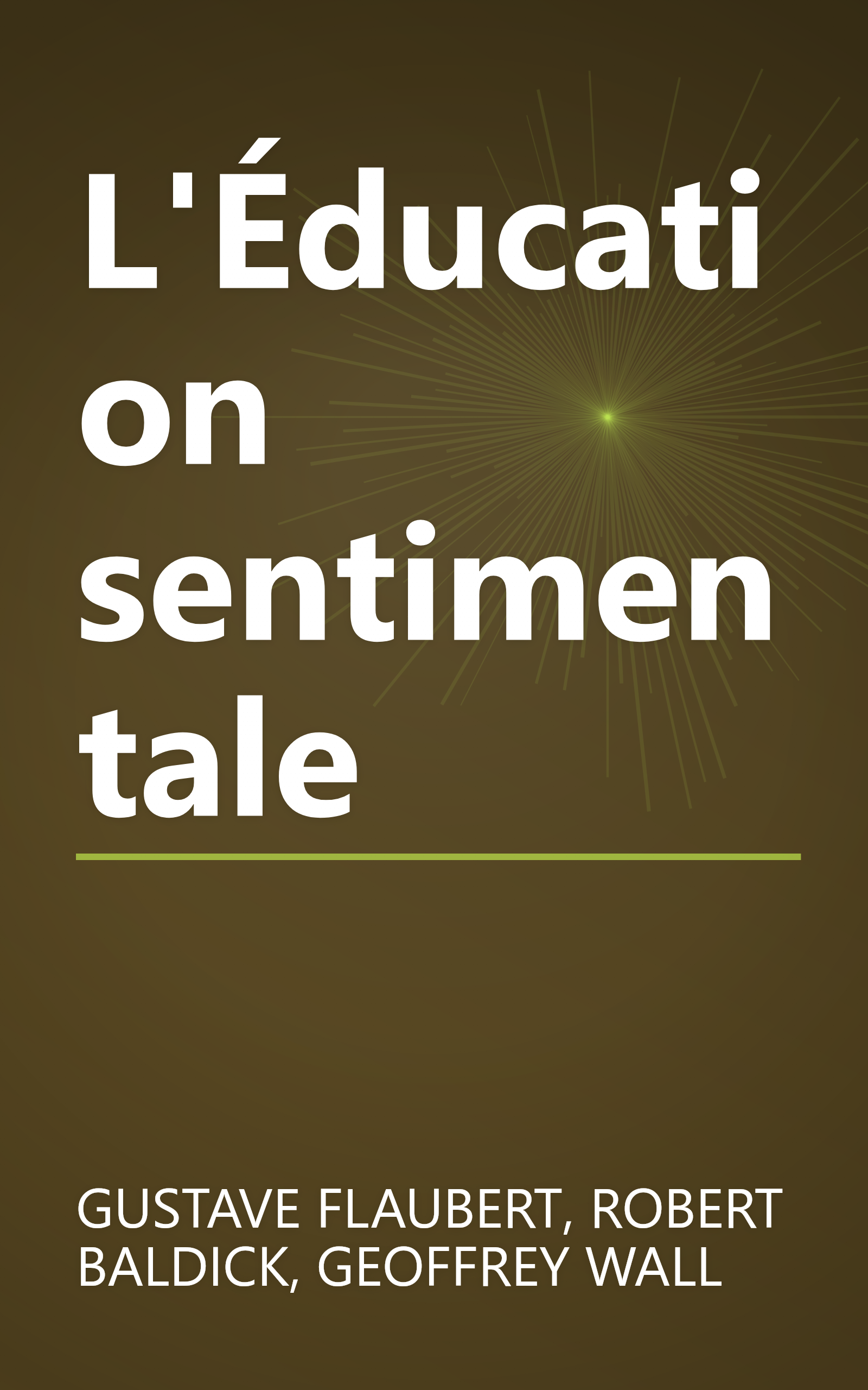 L'Éducation sentimentale book cover