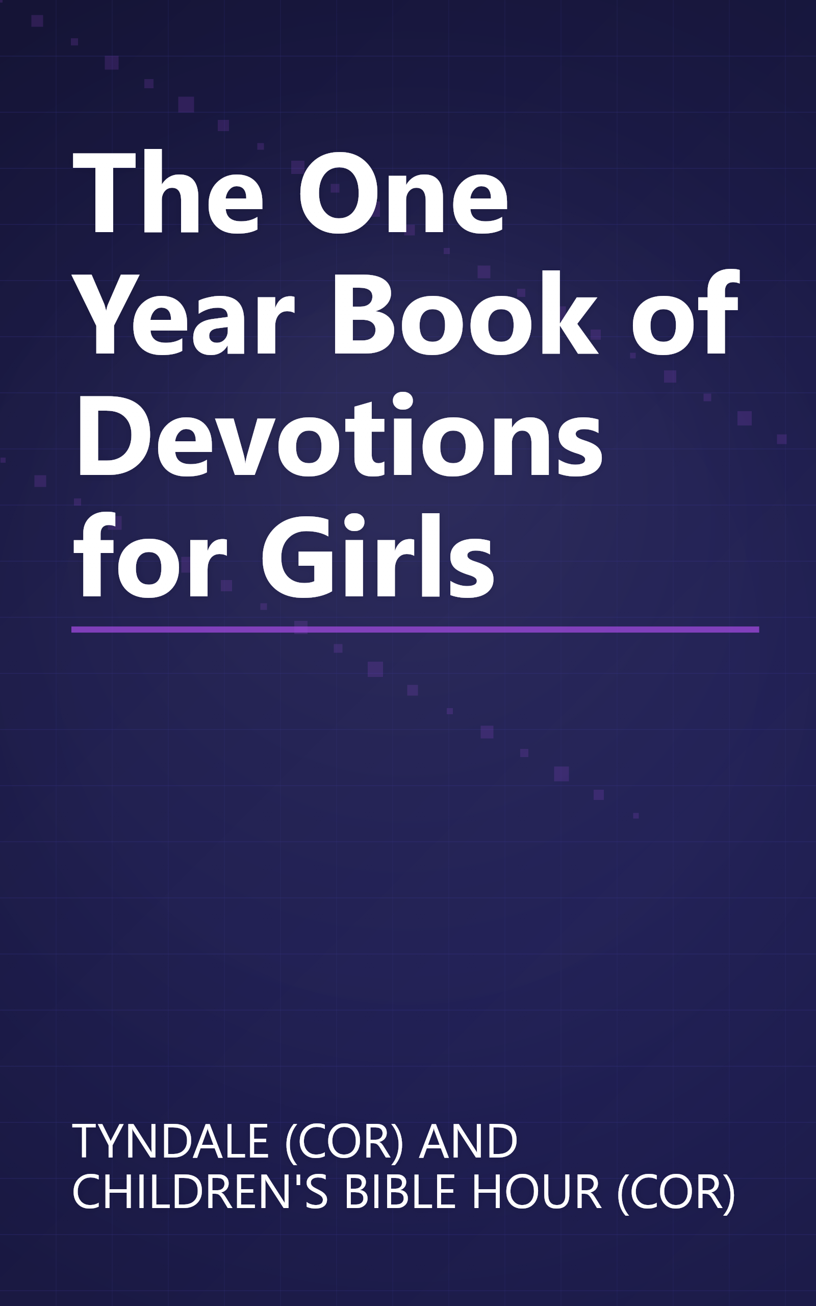 The One Year Book of Devotions for Girls book cover