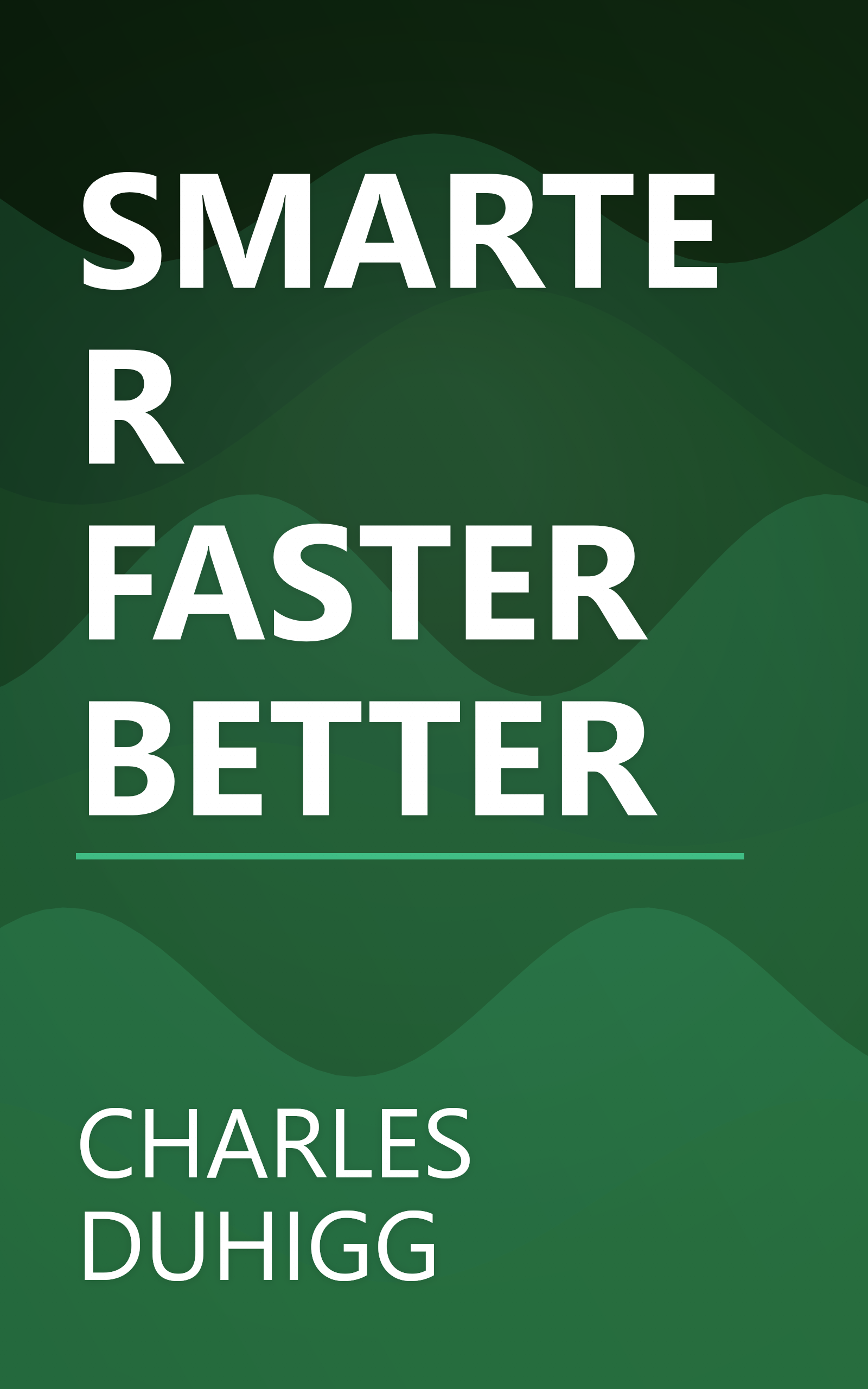 SMARTER FASTER BETTER book cover