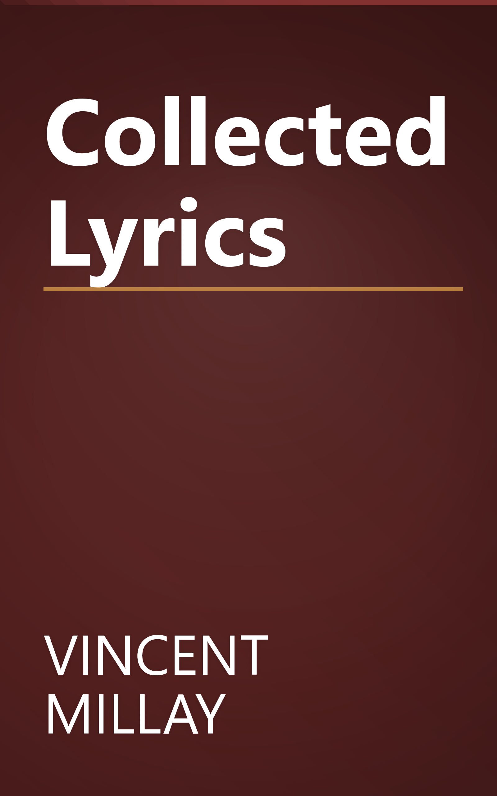Collected Lyrics book cover