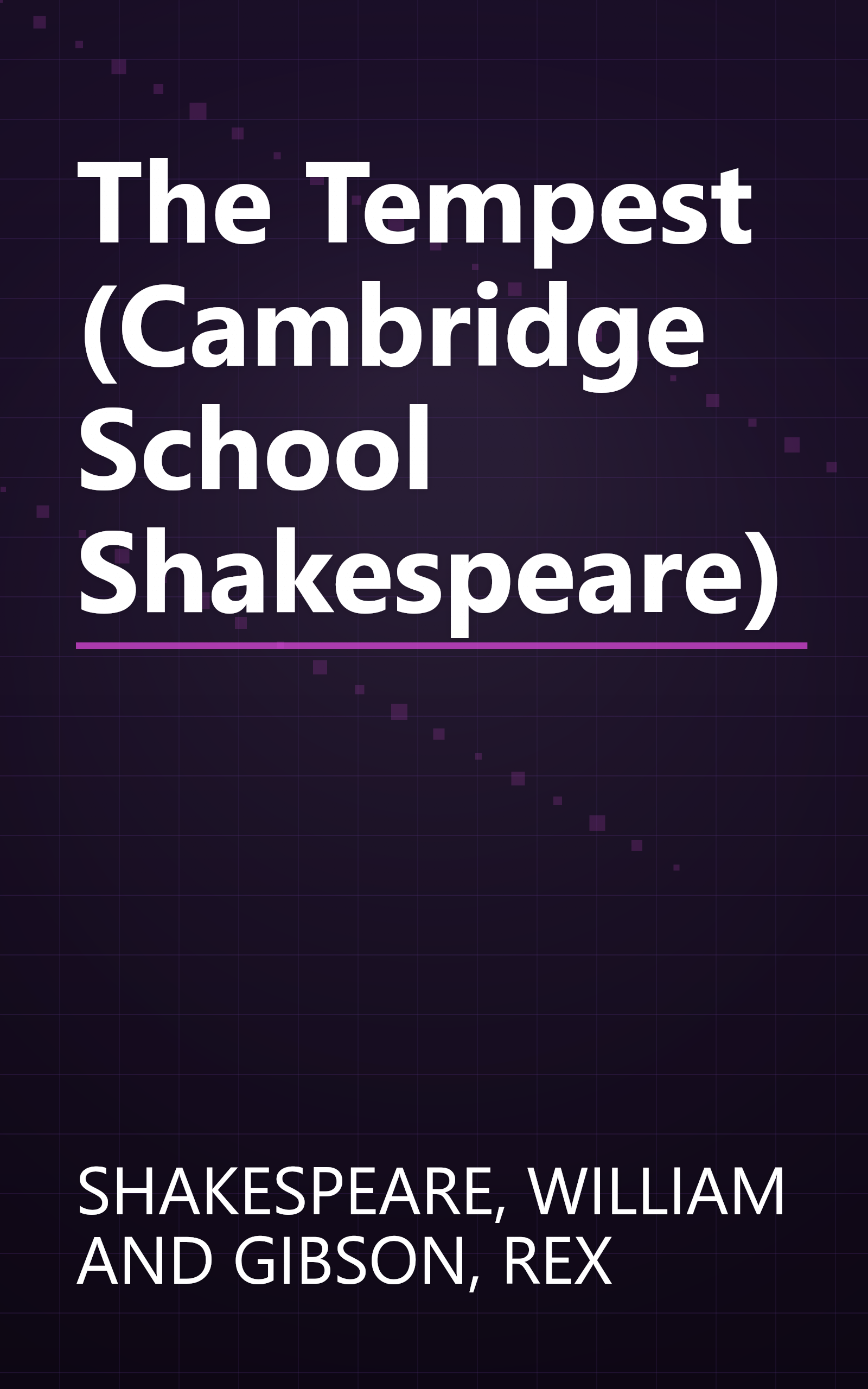 The Tempest (Cambridge School Shakespeare) book cover