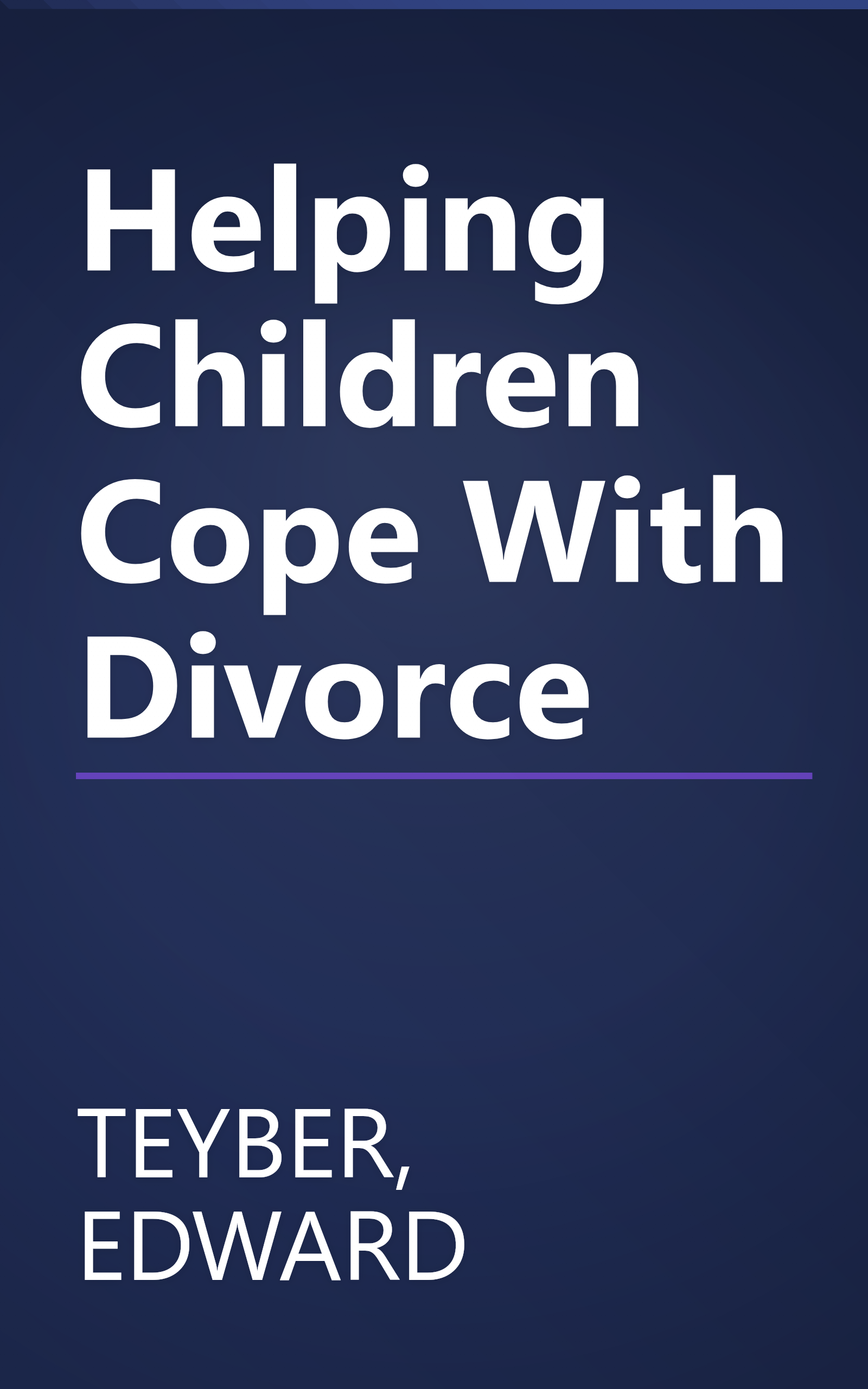 Helping Children Cope With Divorce book cover