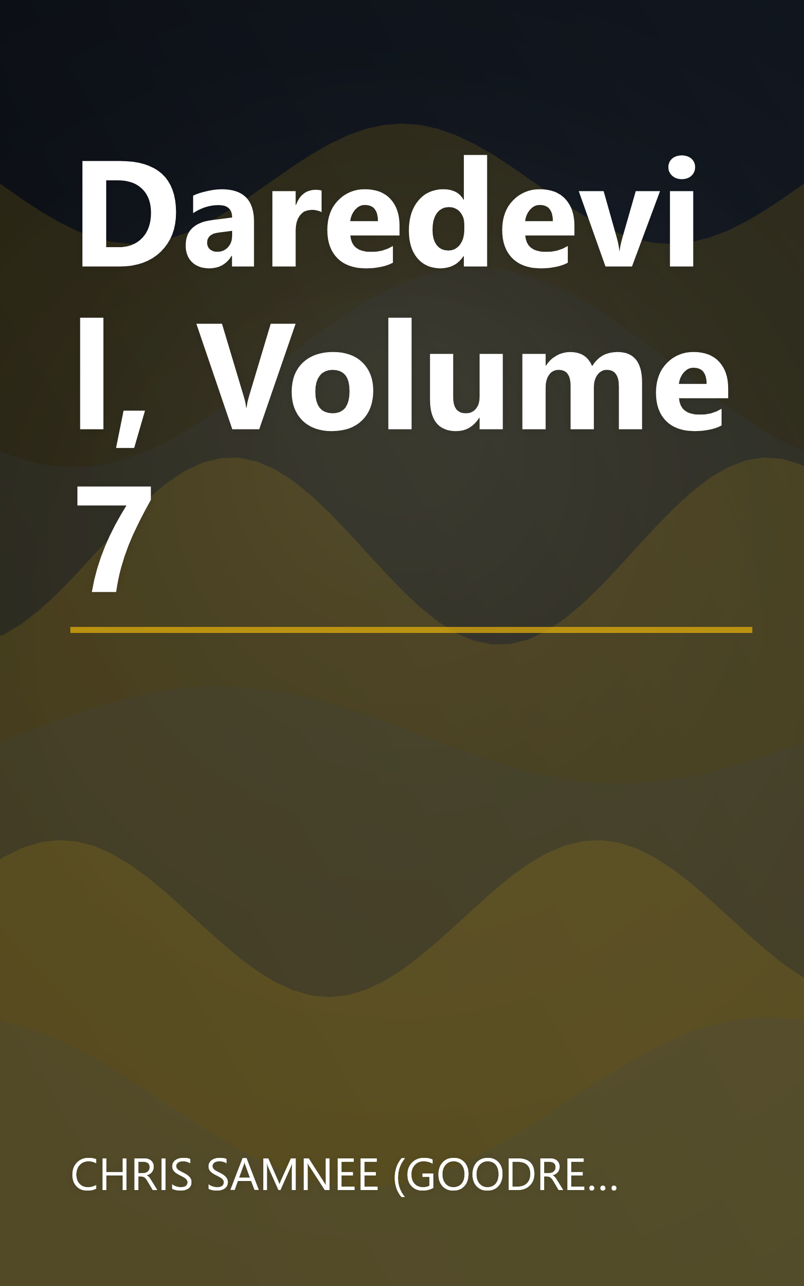 Daredevil, Volume 7 book cover