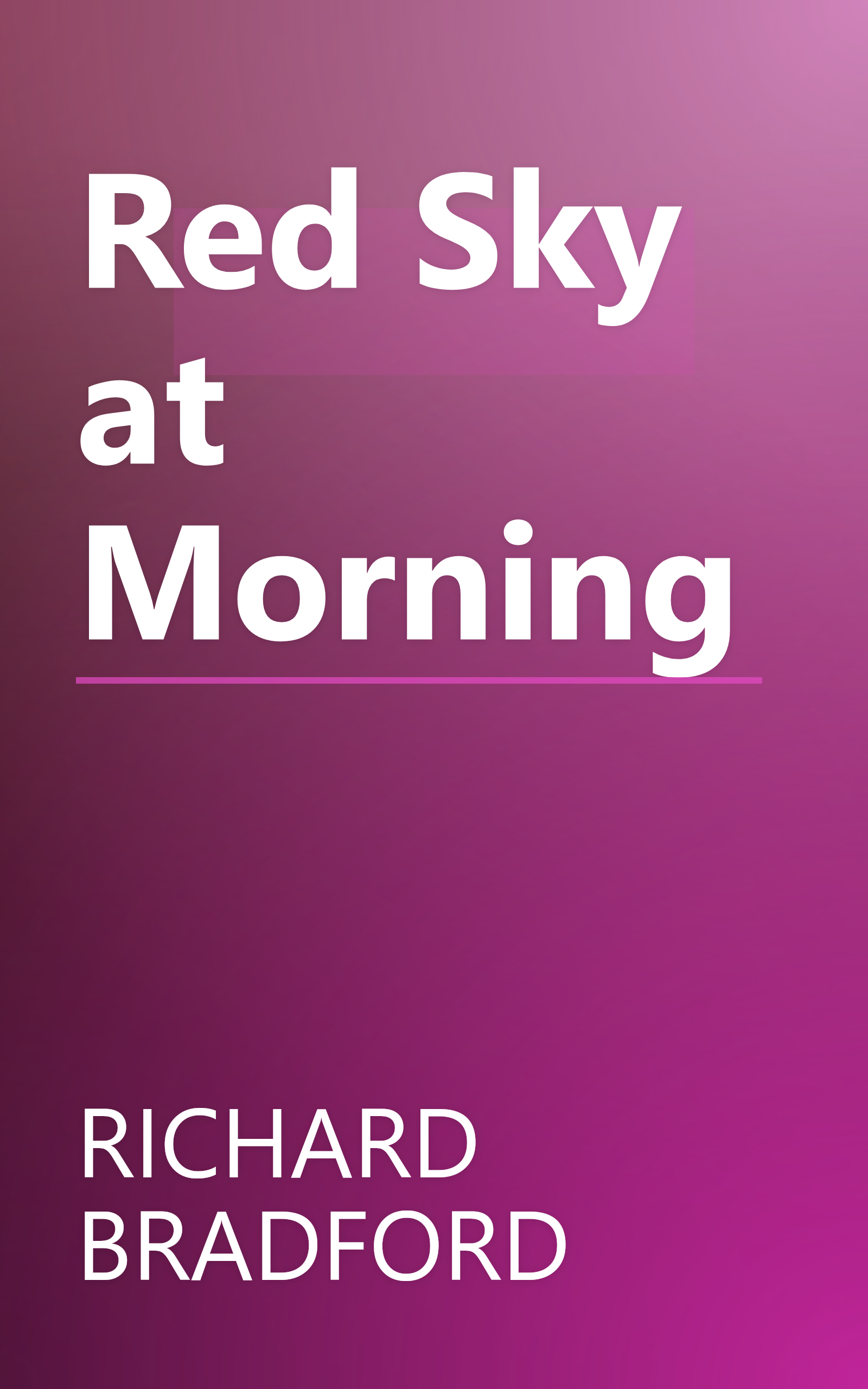 Red Sky at Morning book cover