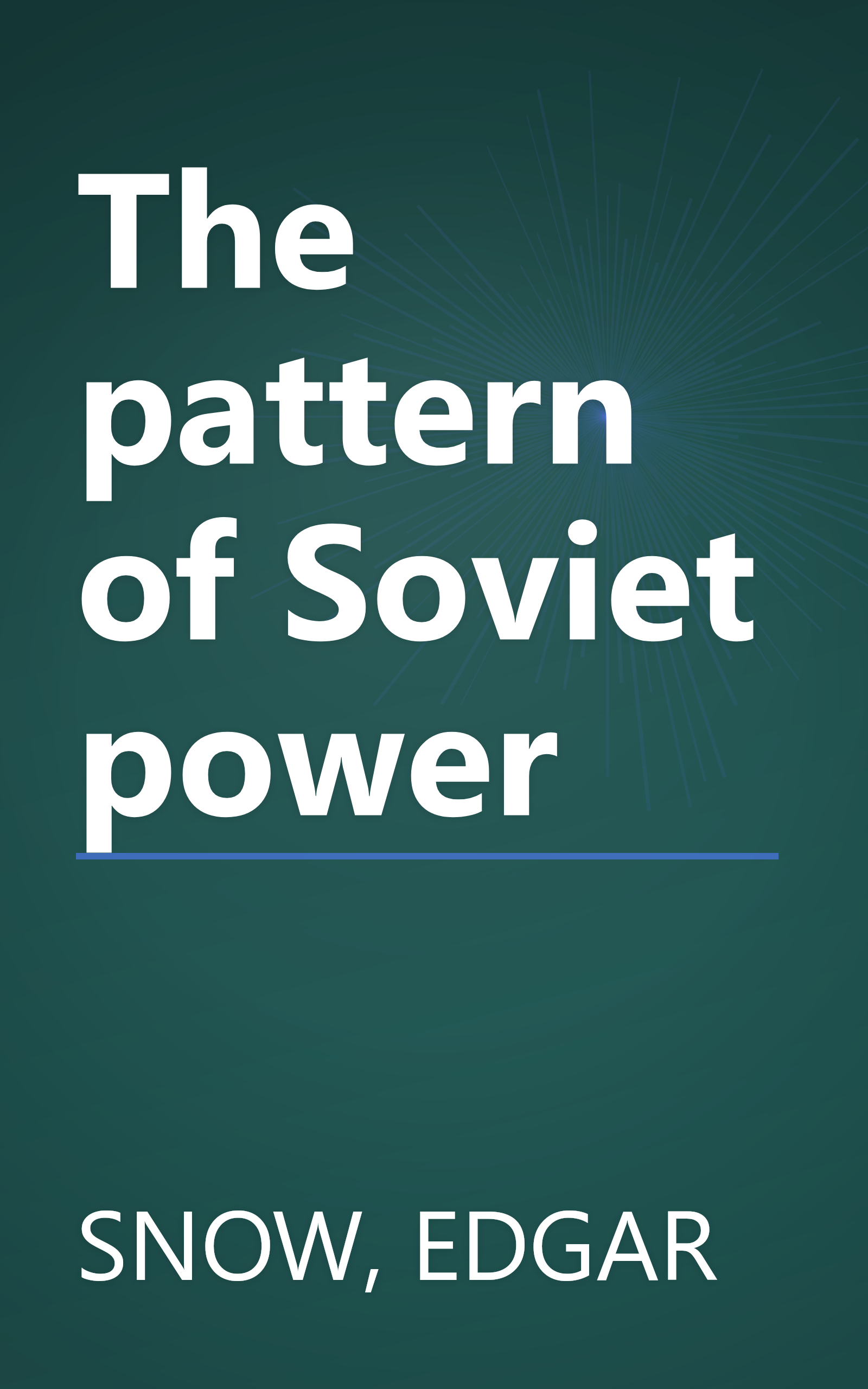 The pattern of Soviet power book cover
