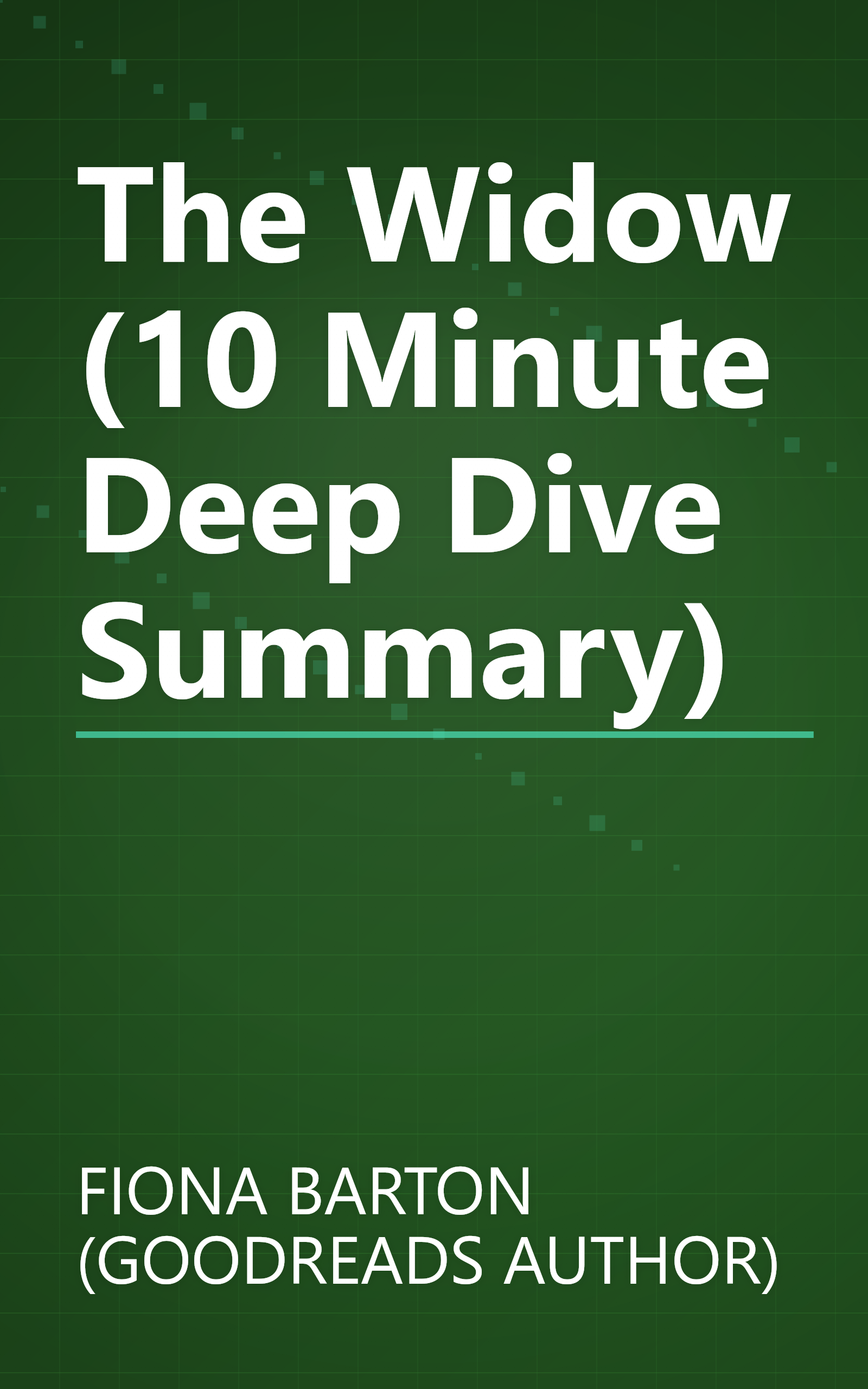 The Widow (10 Minute   Deep Dive Summary) book cover