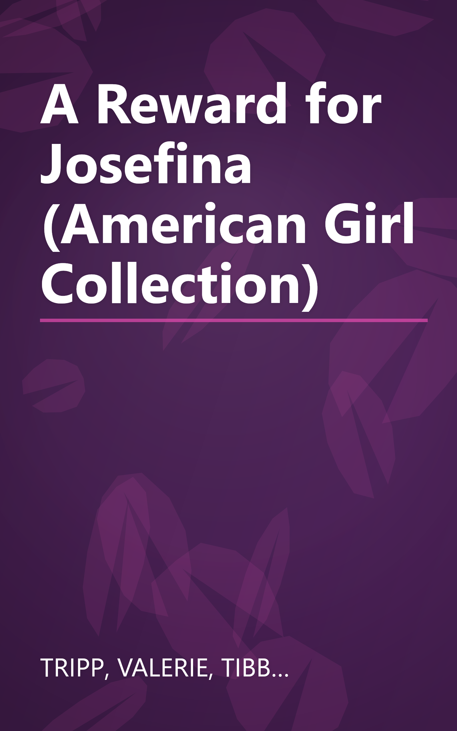 A Reward for Josefina (American Girl Collection) book cover