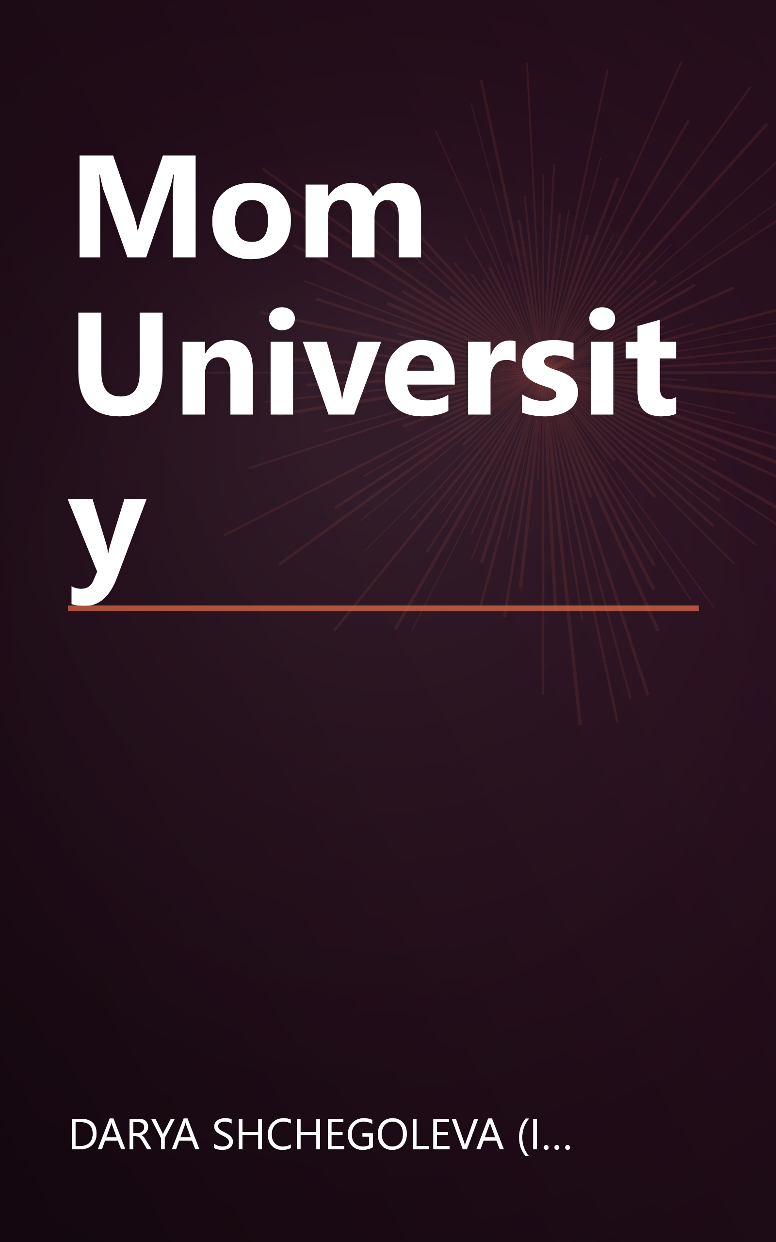 Mom University book cover