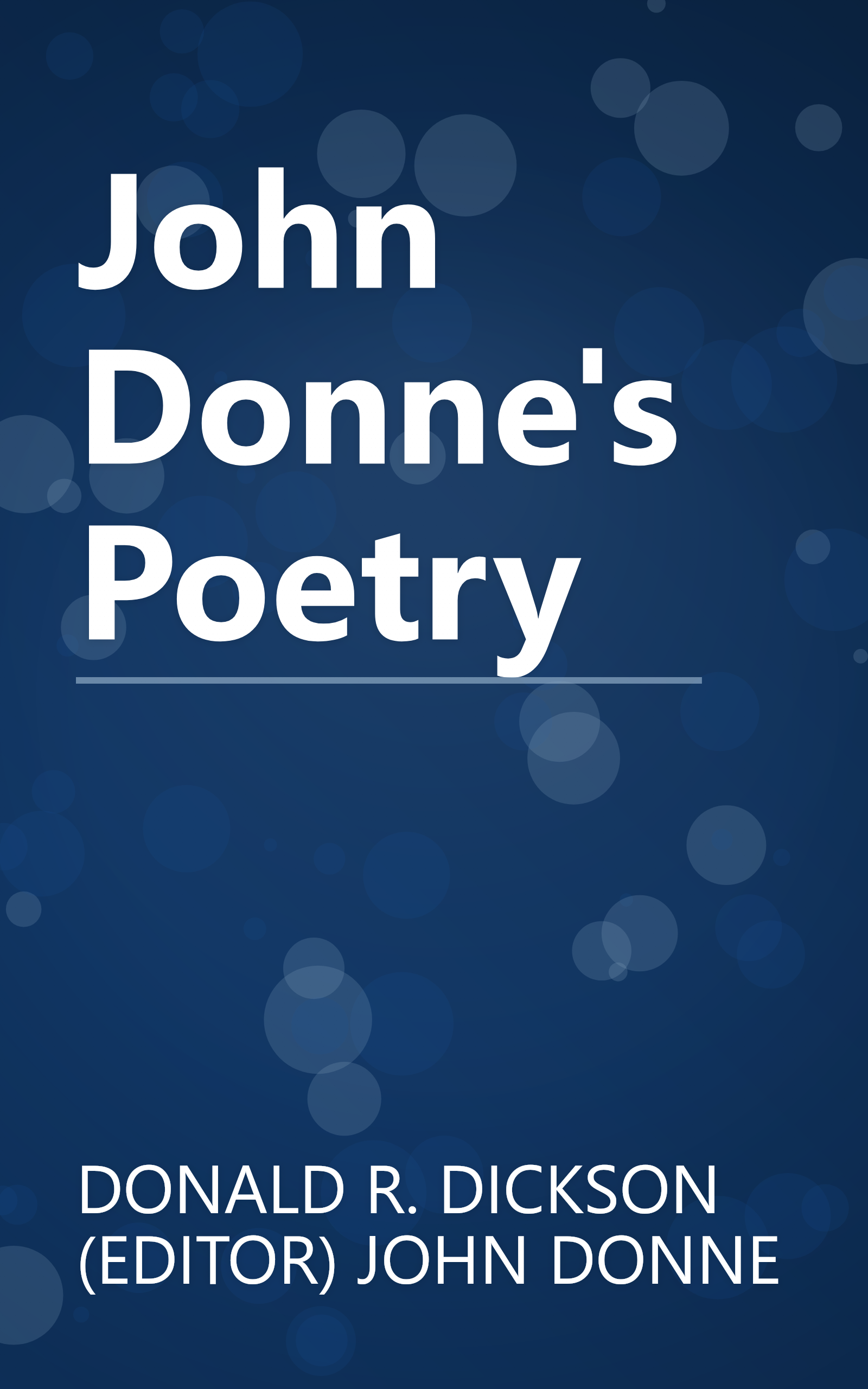 John Donne's Poetry book cover