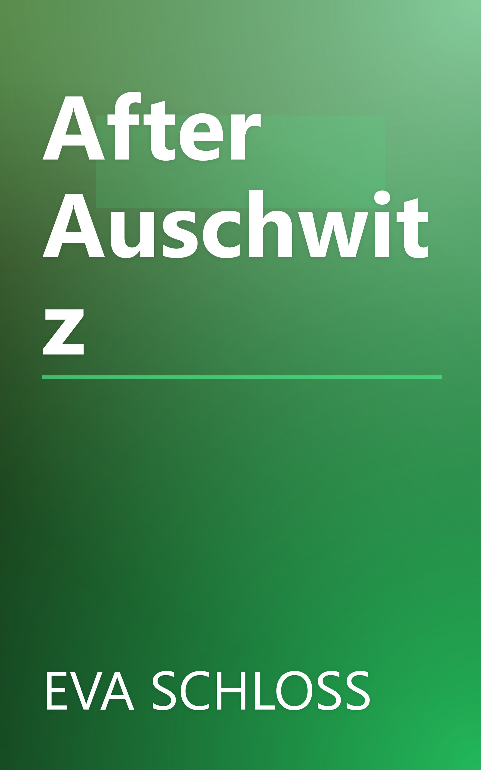 After Auschwitz book cover