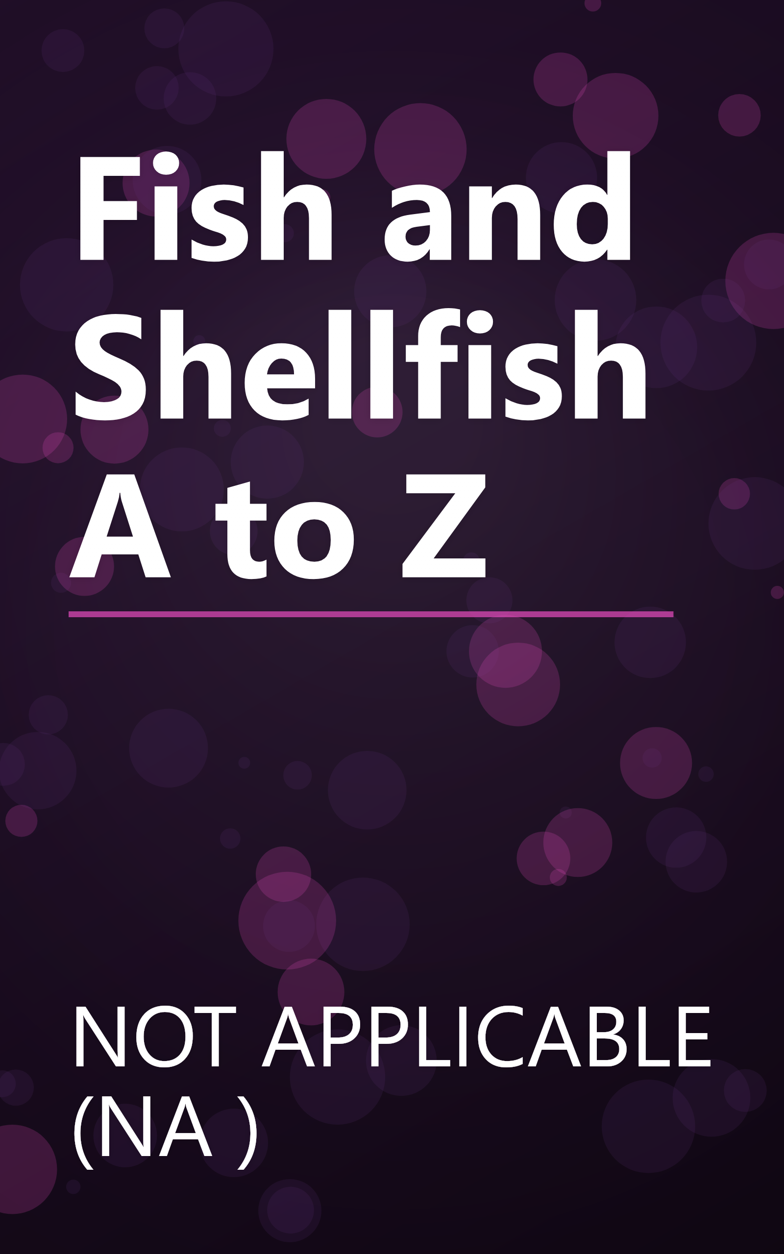 Fish and Shellfish A to Z book cover