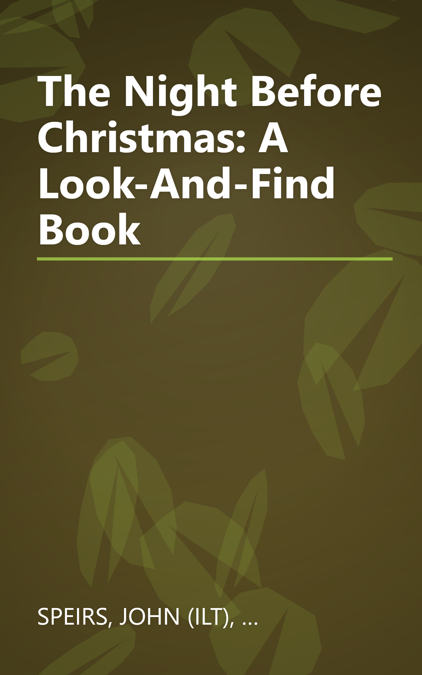 The Night Before Christmas: A Look-And-Find Book book cover