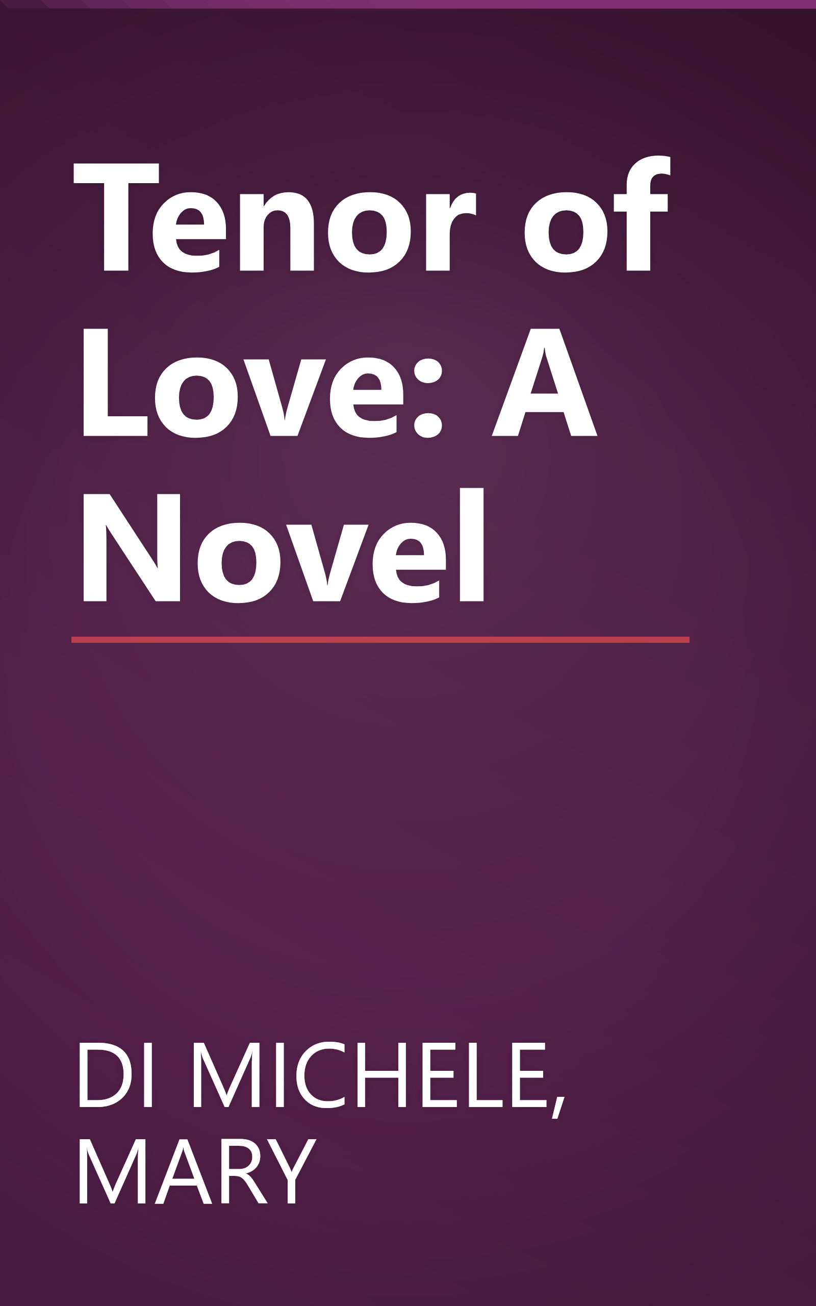 Tenor of Love: A Novel book cover