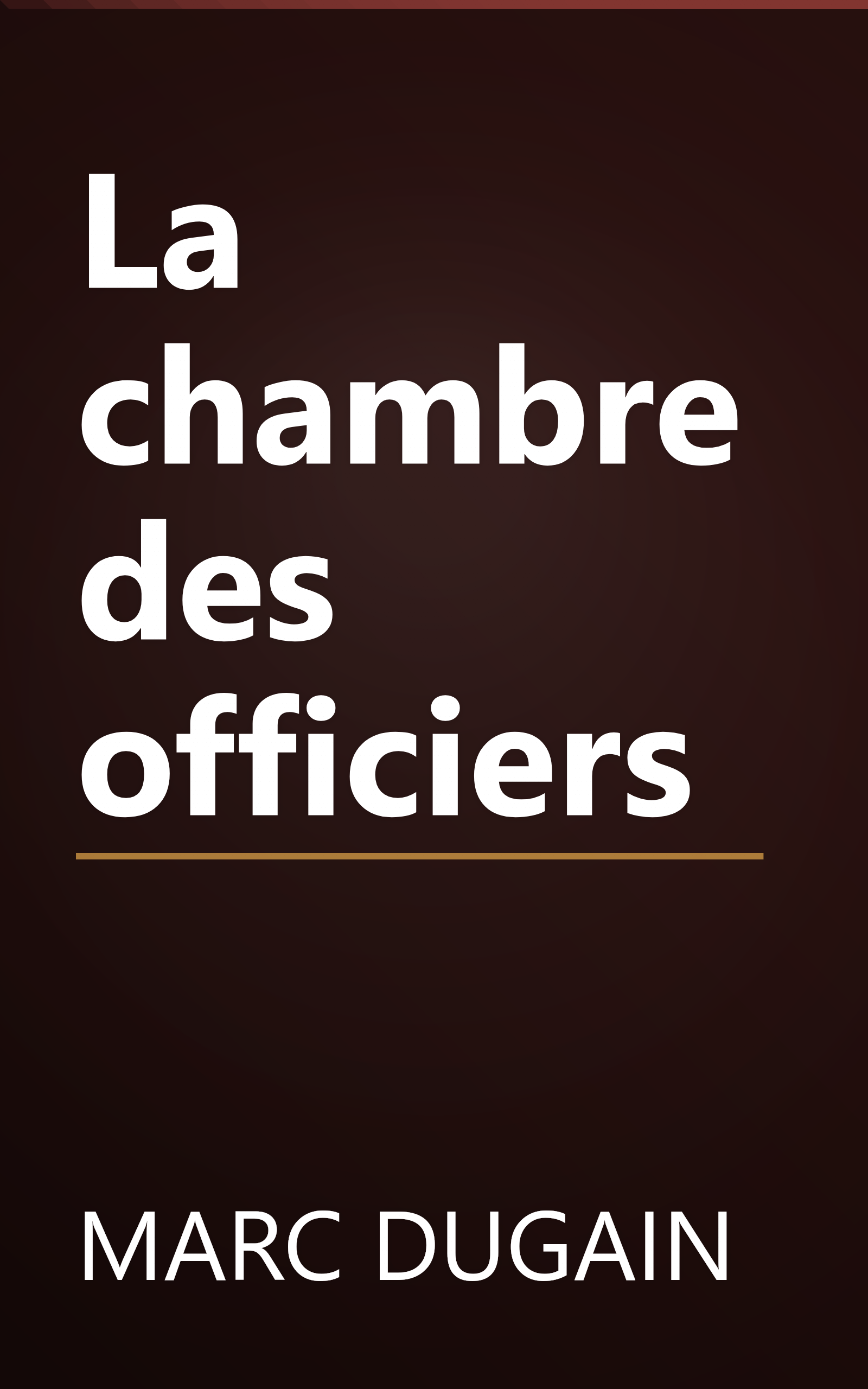 La chambre des officiers book cover