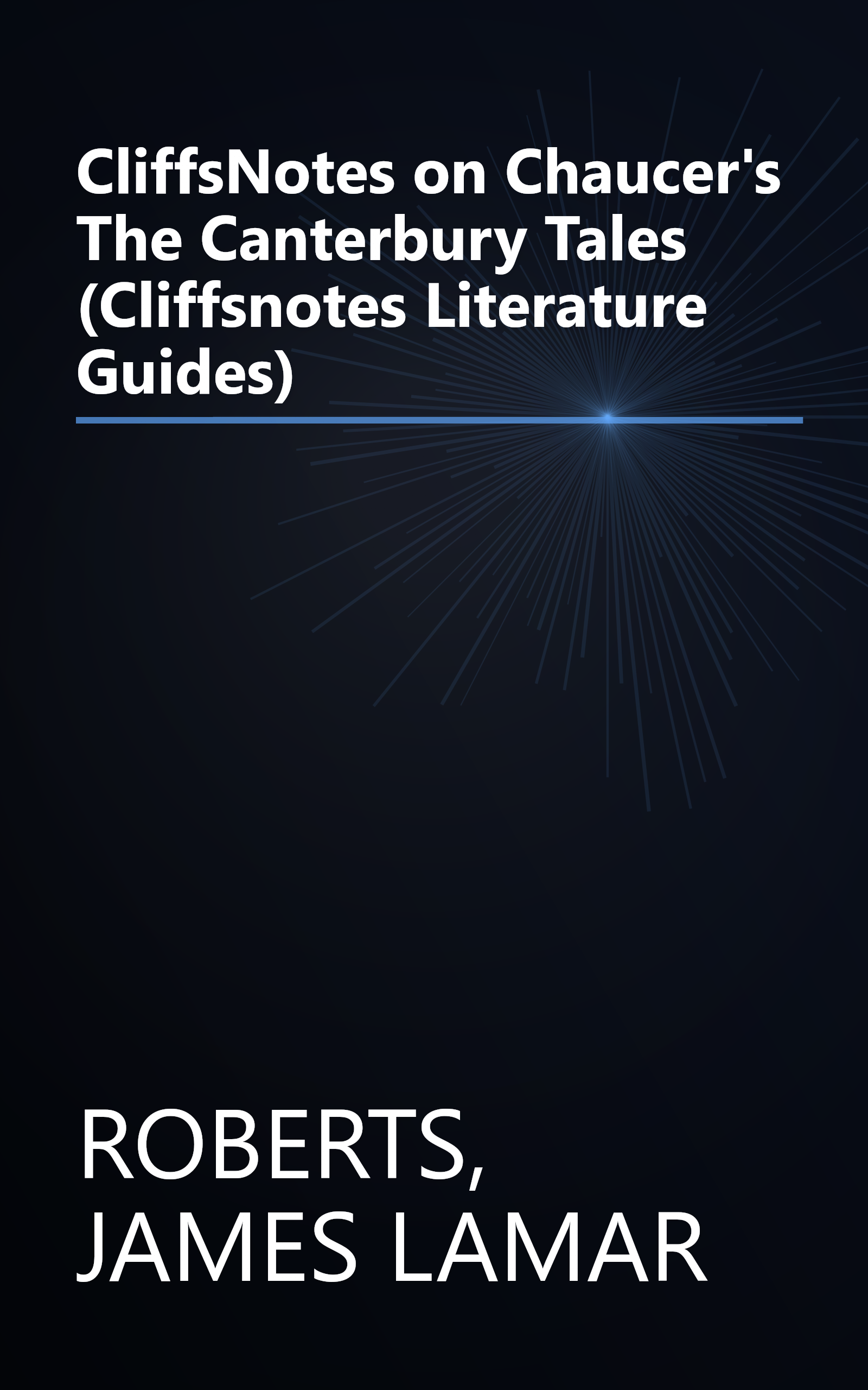 CliffsNotes on Chaucer's The Canterbury Tales (Cliffsnotes Literature Guides) book cover