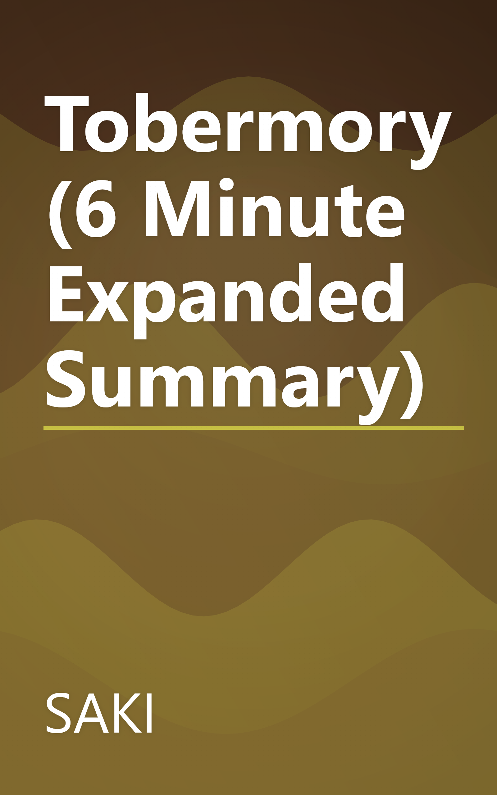 Tobermory (6 Minute   Expanded Summary) book cover