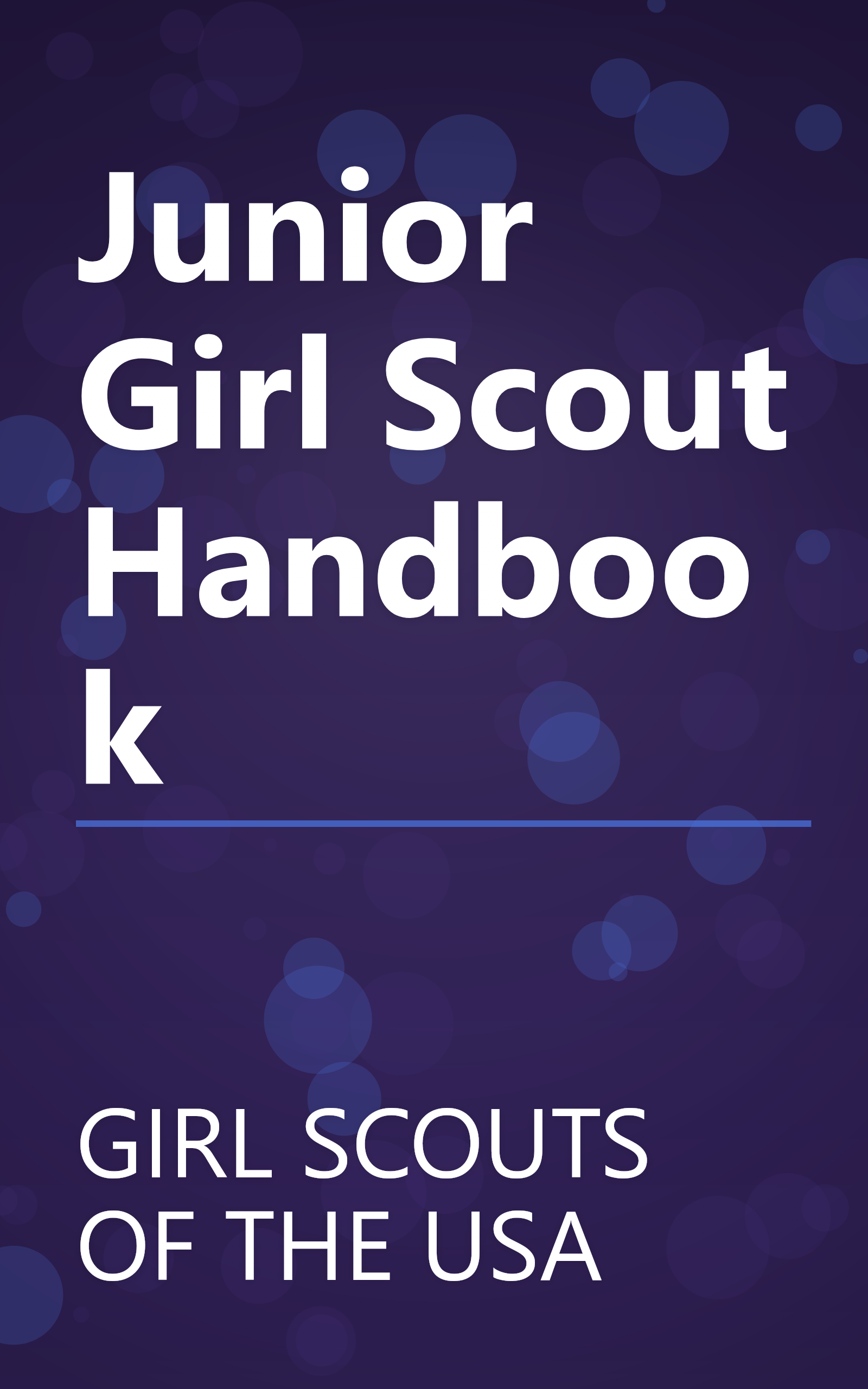 Junior Girl Scout Handbook book cover