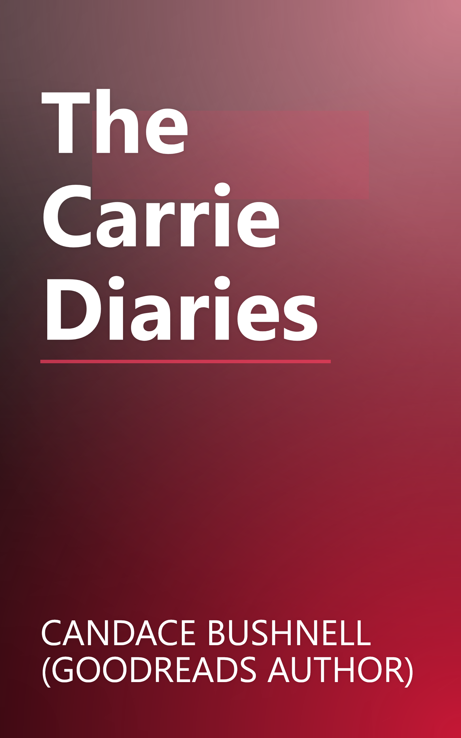 The Carrie Diaries book cover