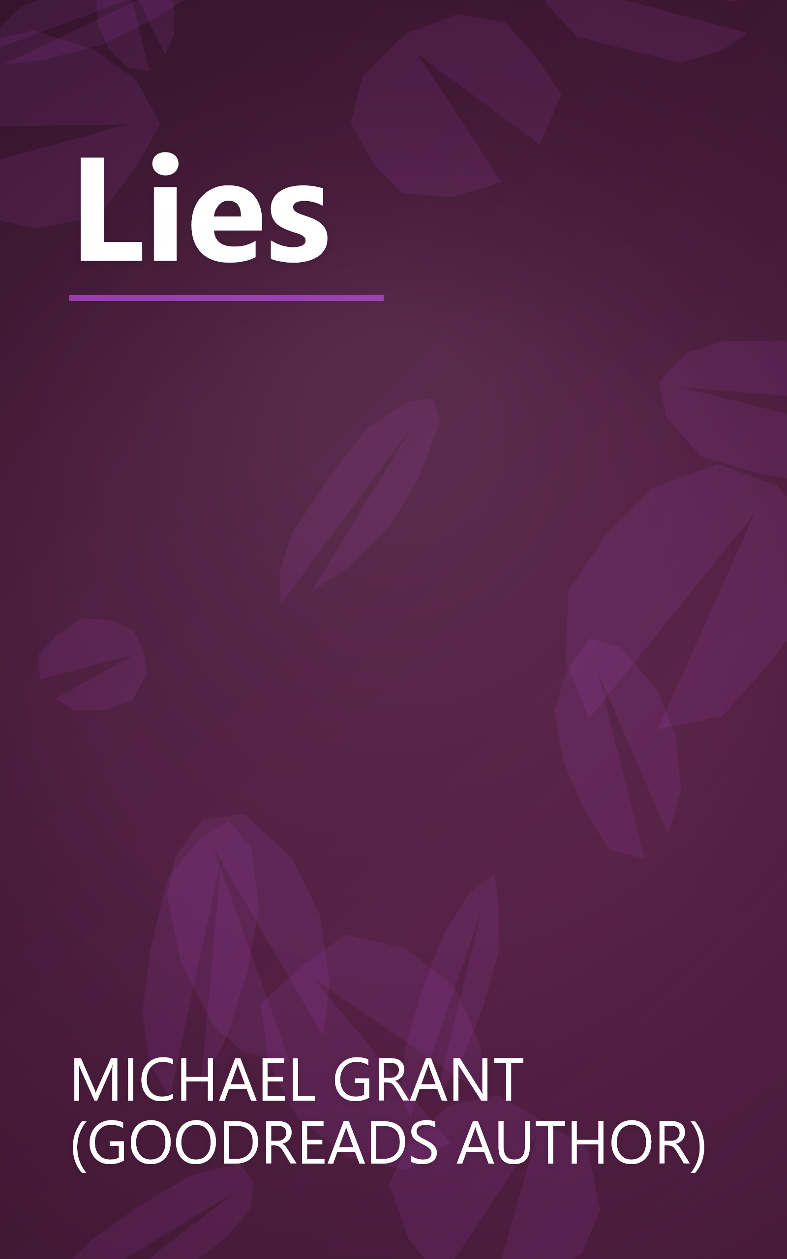 Lies book cover