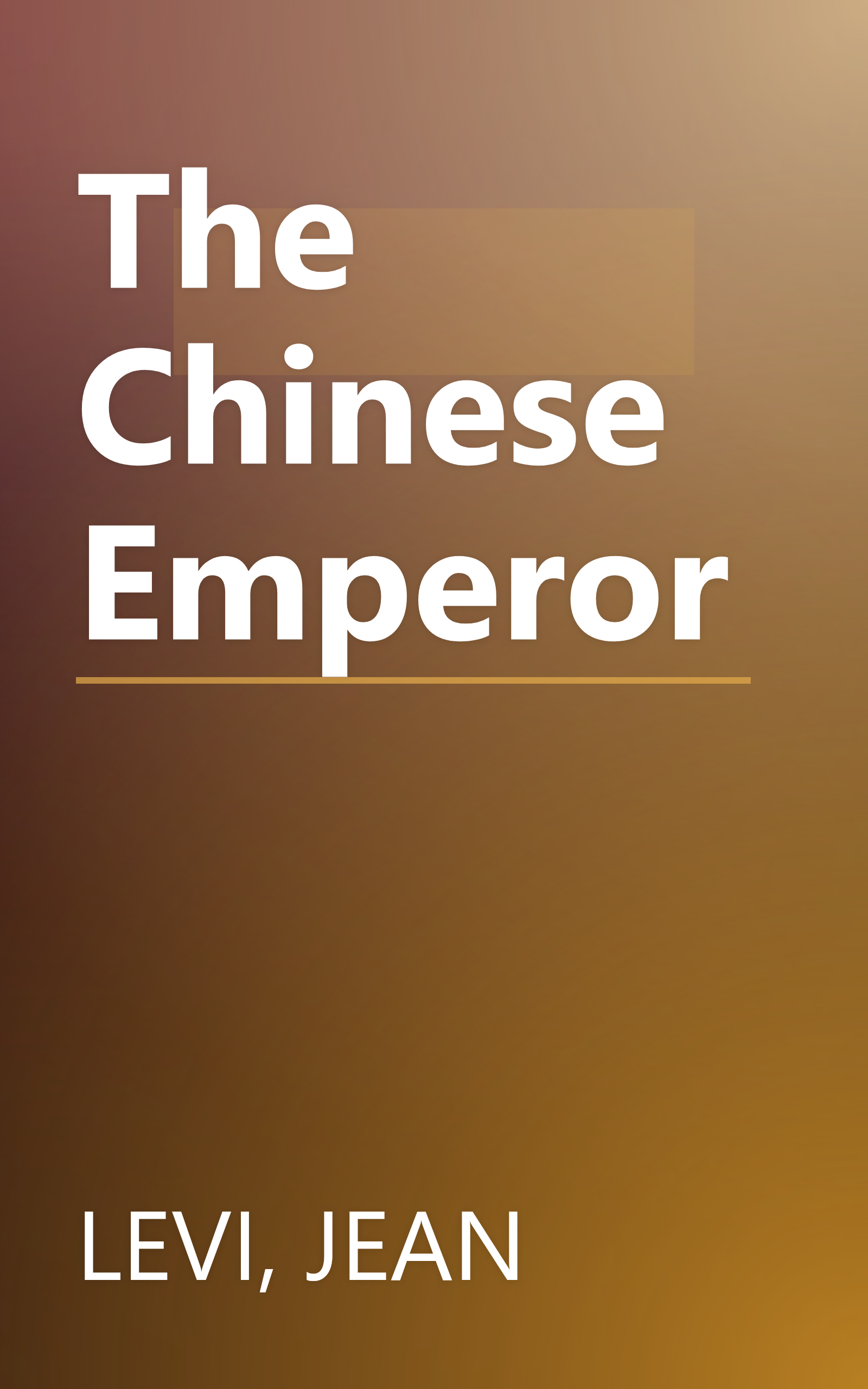 The Chinese Emperor book cover