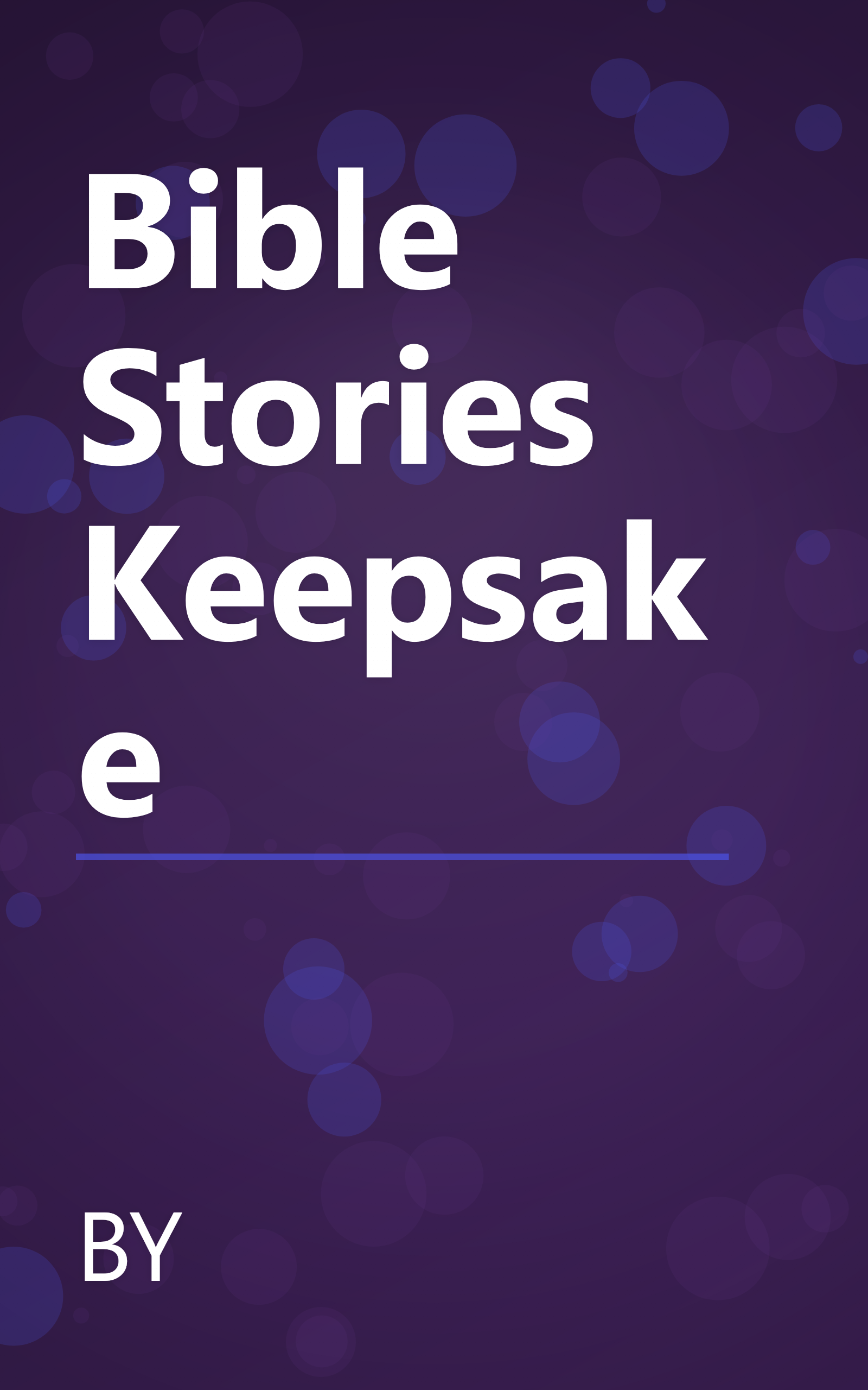 Bible Stories Keepsake book cover