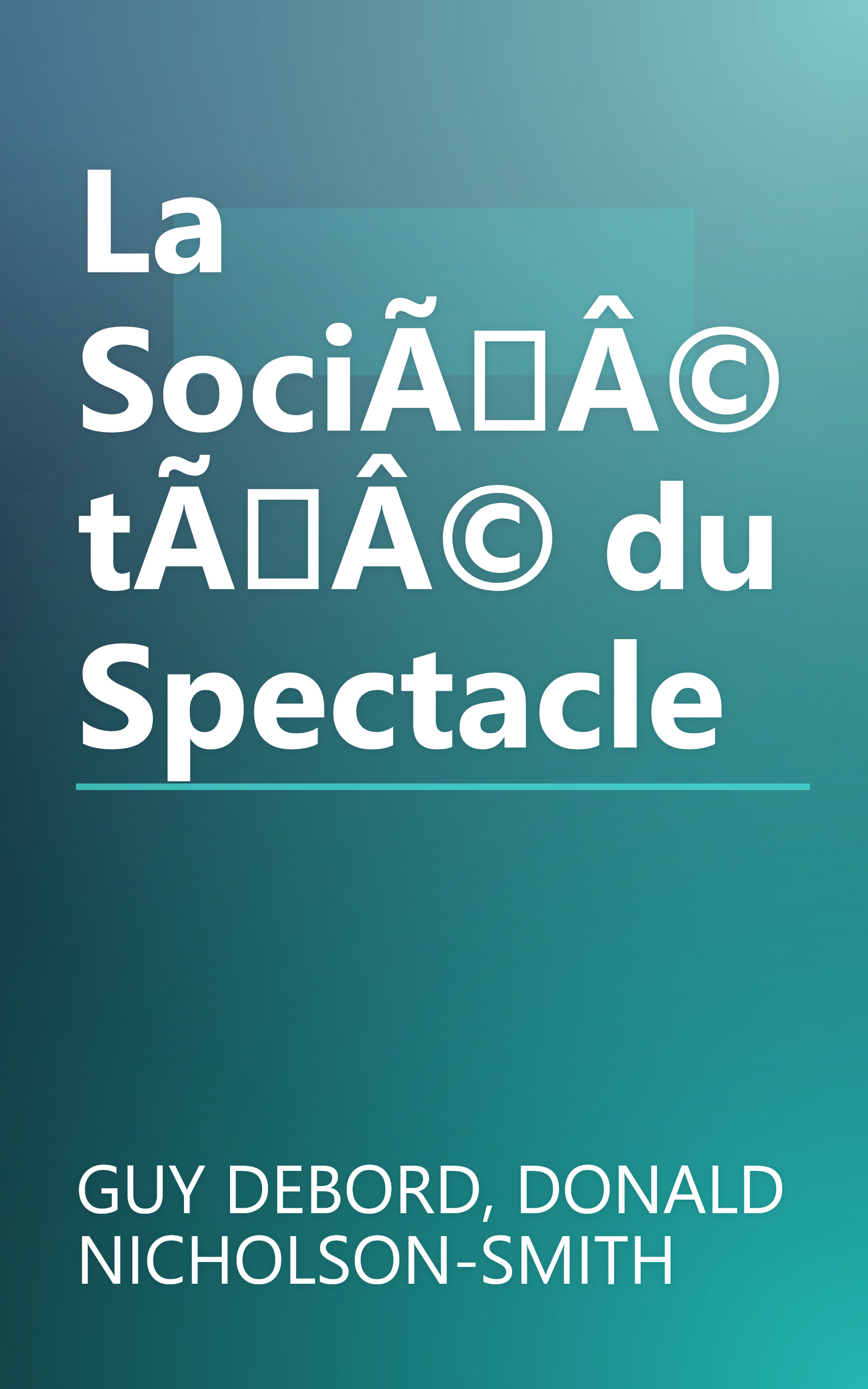 La SociÃÂ©tÃÂ© du Spectacle book cover