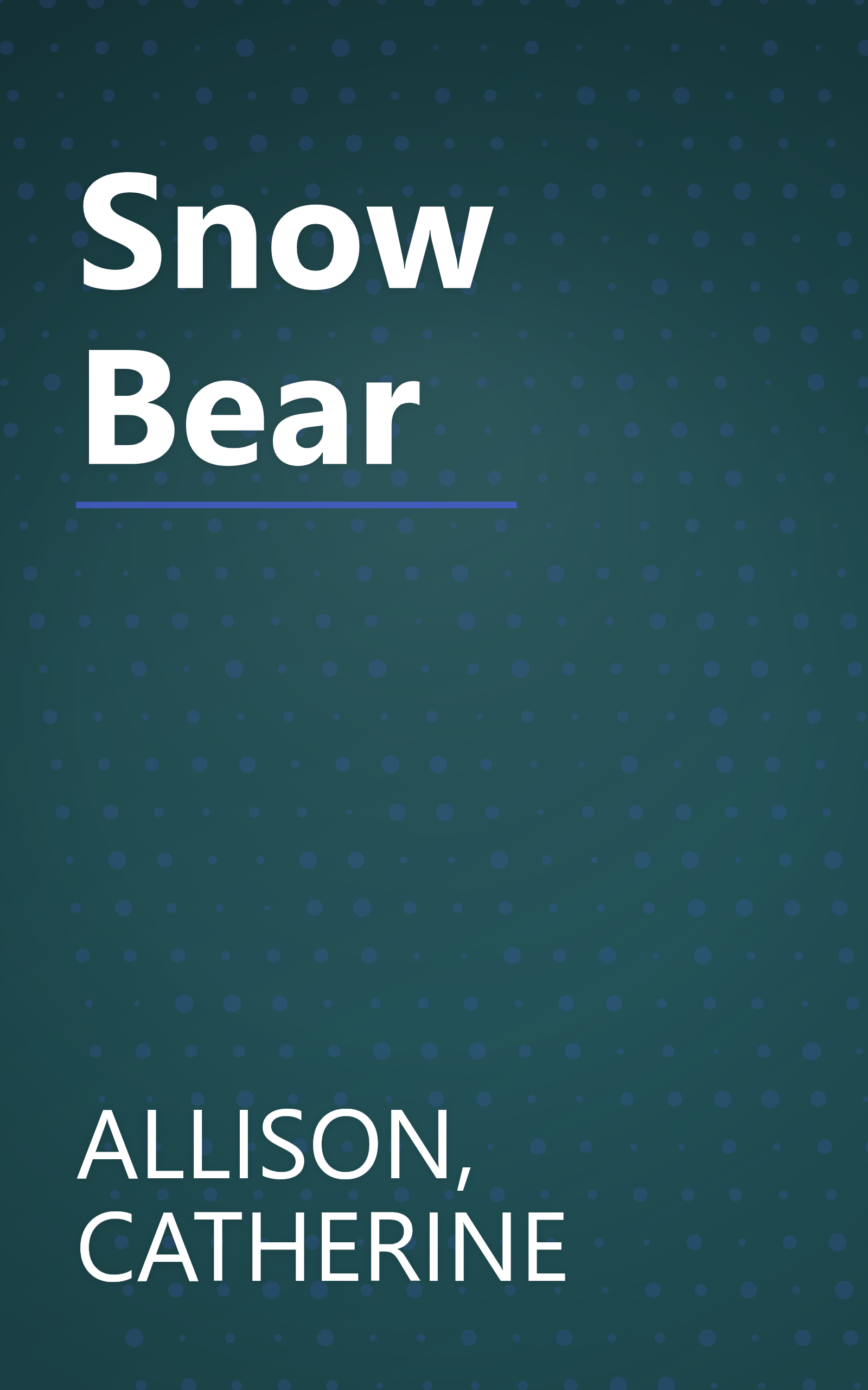 Snow Bear book cover