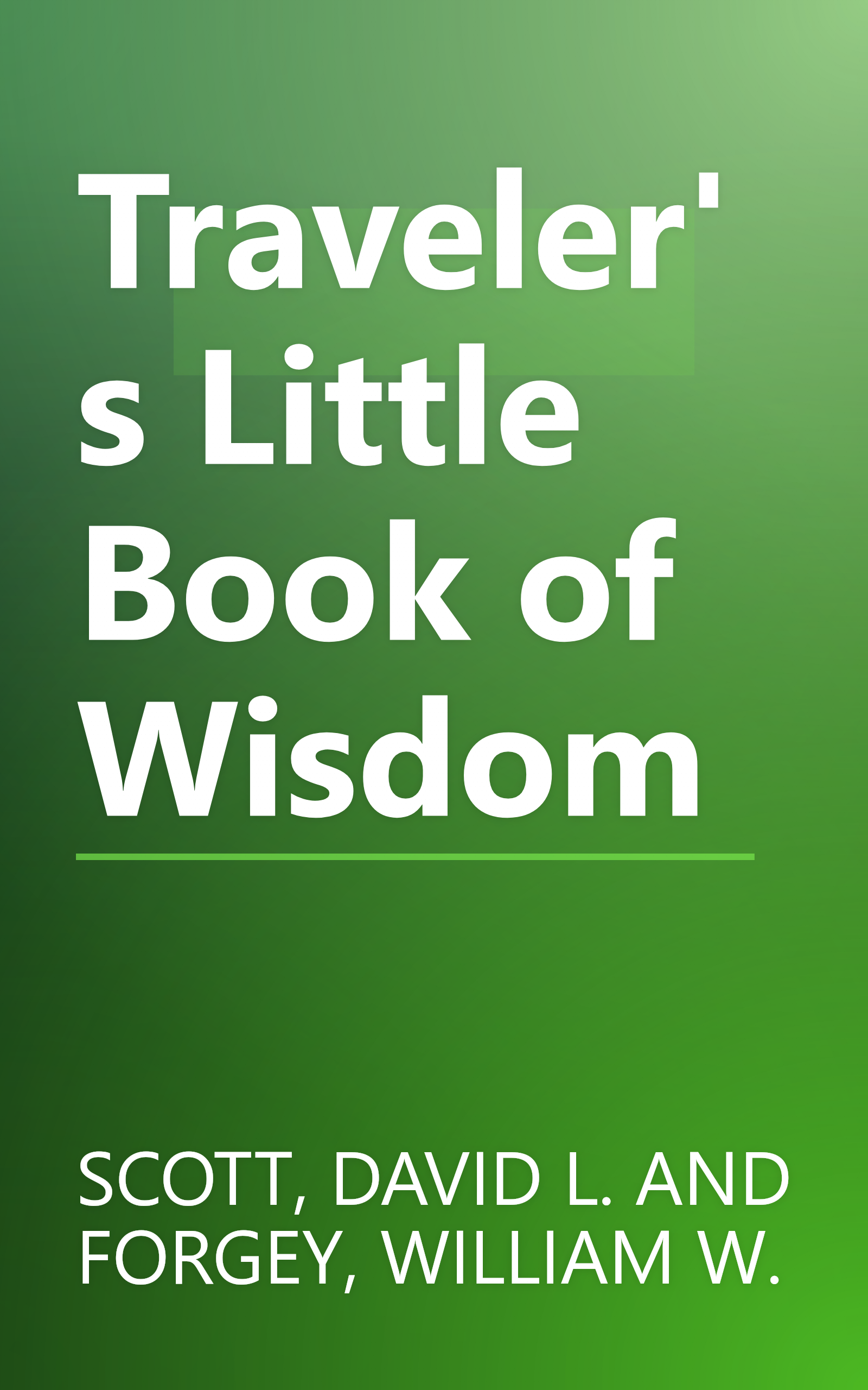 Traveler's Little Book of Wisdom book cover