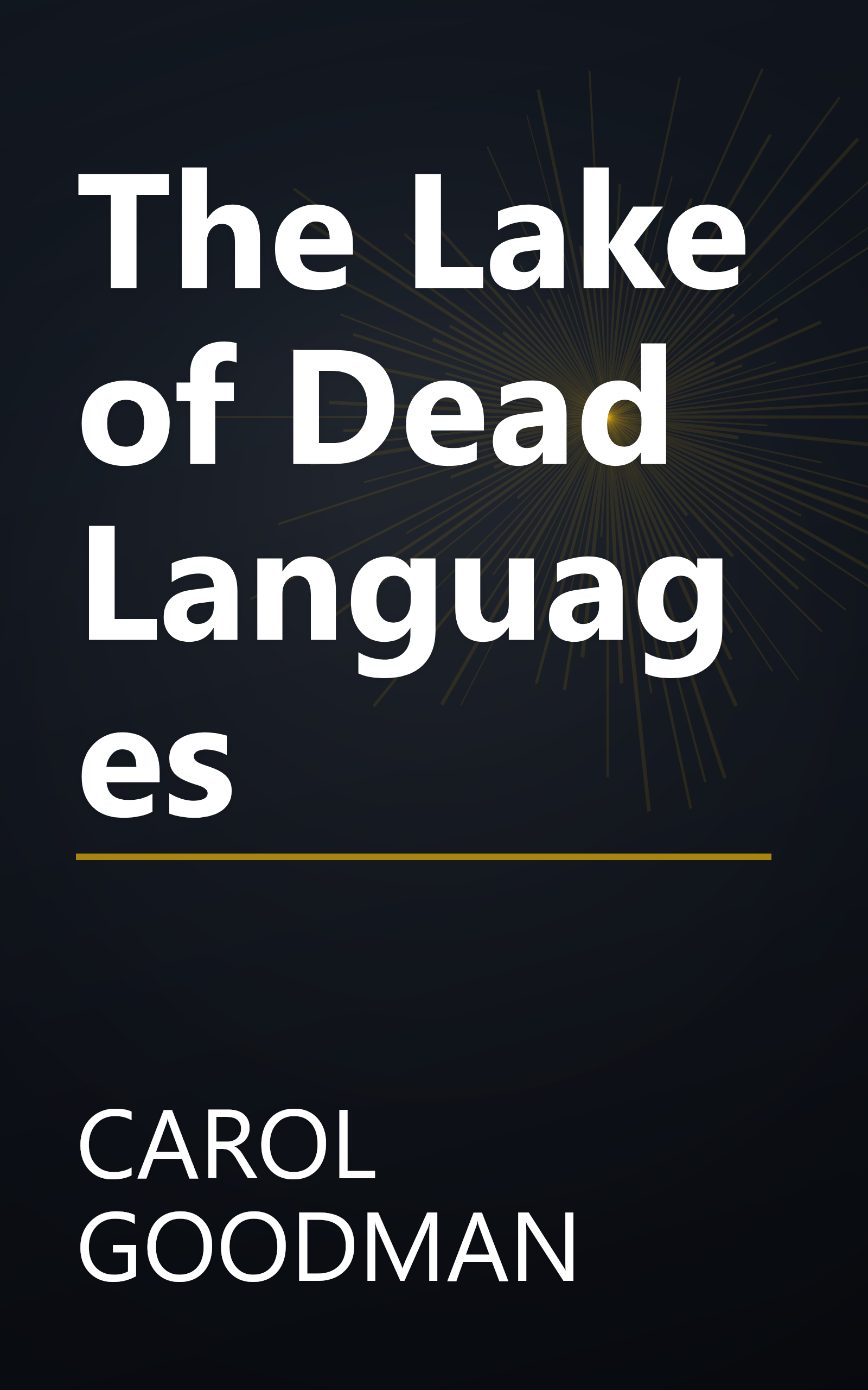 The Lake of Dead Languages book cover