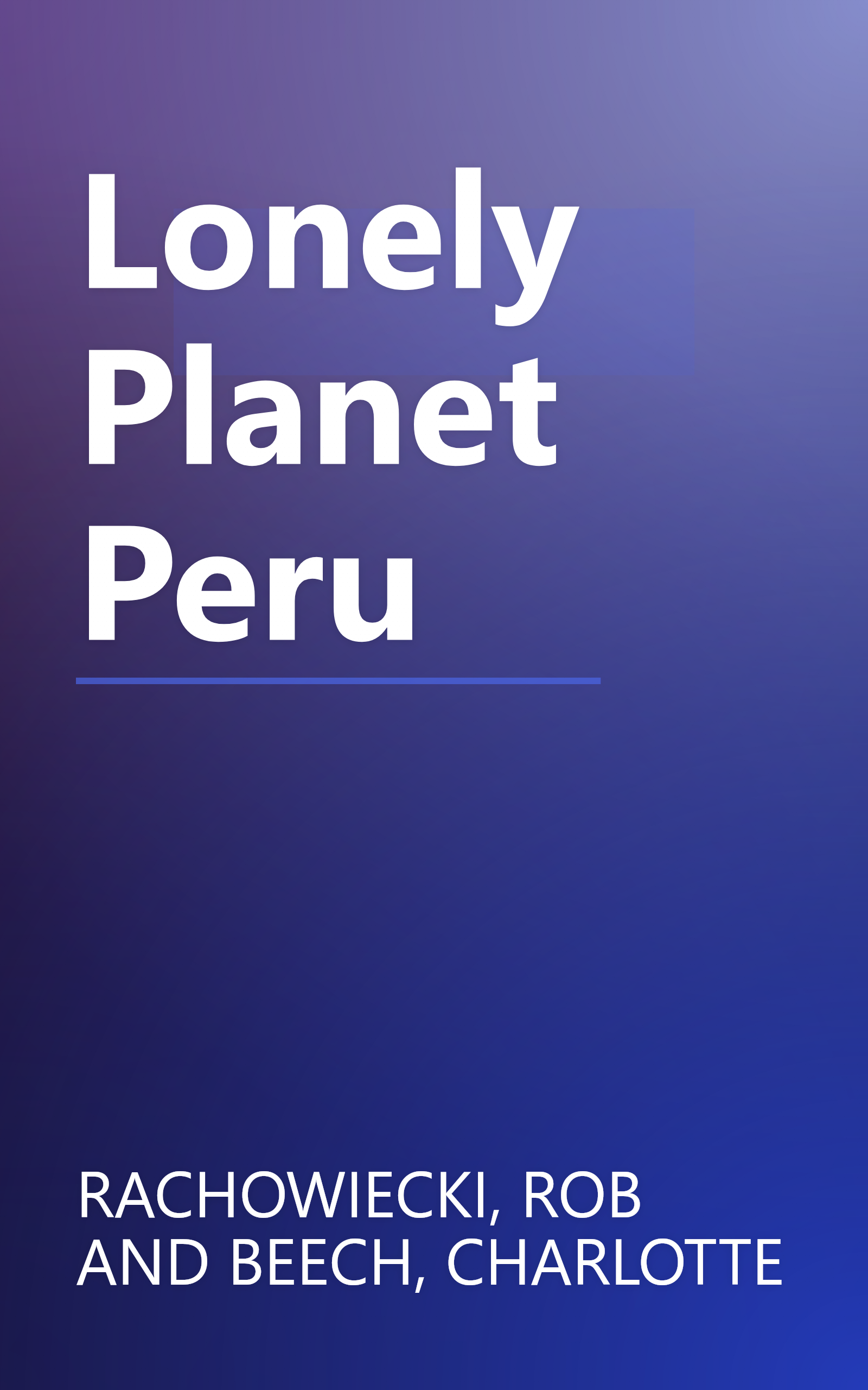 Lonely Planet Peru book cover