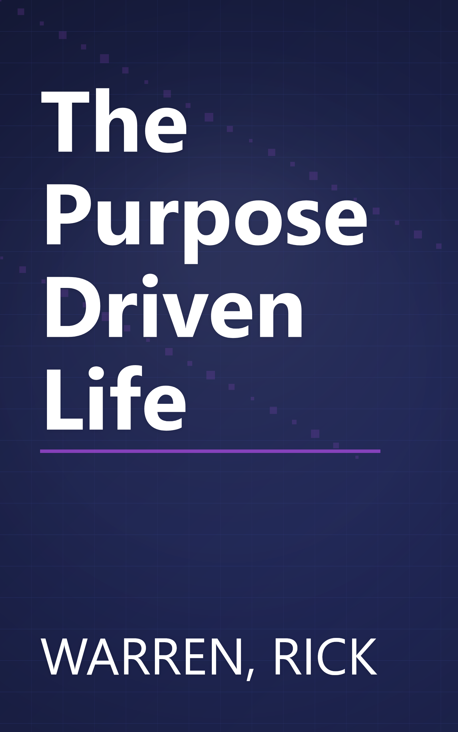 The Purpose Driven Life book cover