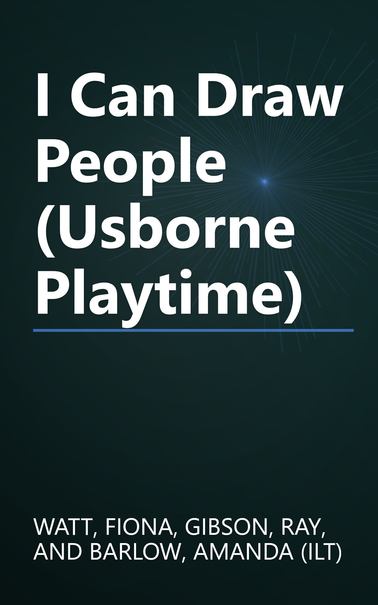 I Can Draw People (Usborne Playtime) book cover