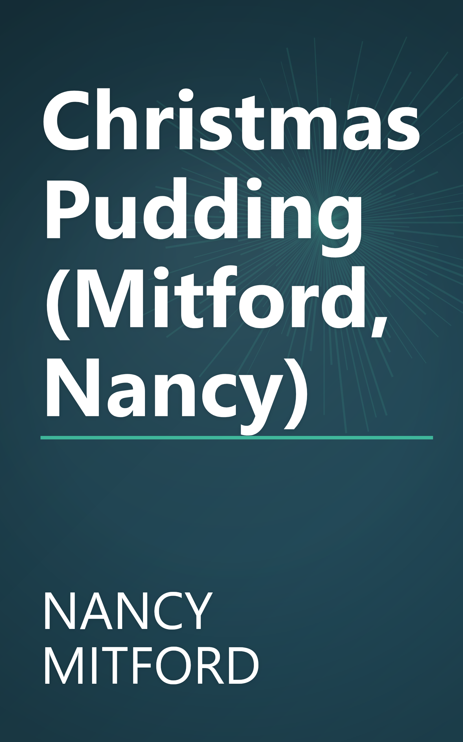 Christmas Pudding (Mitford, Nancy) book cover