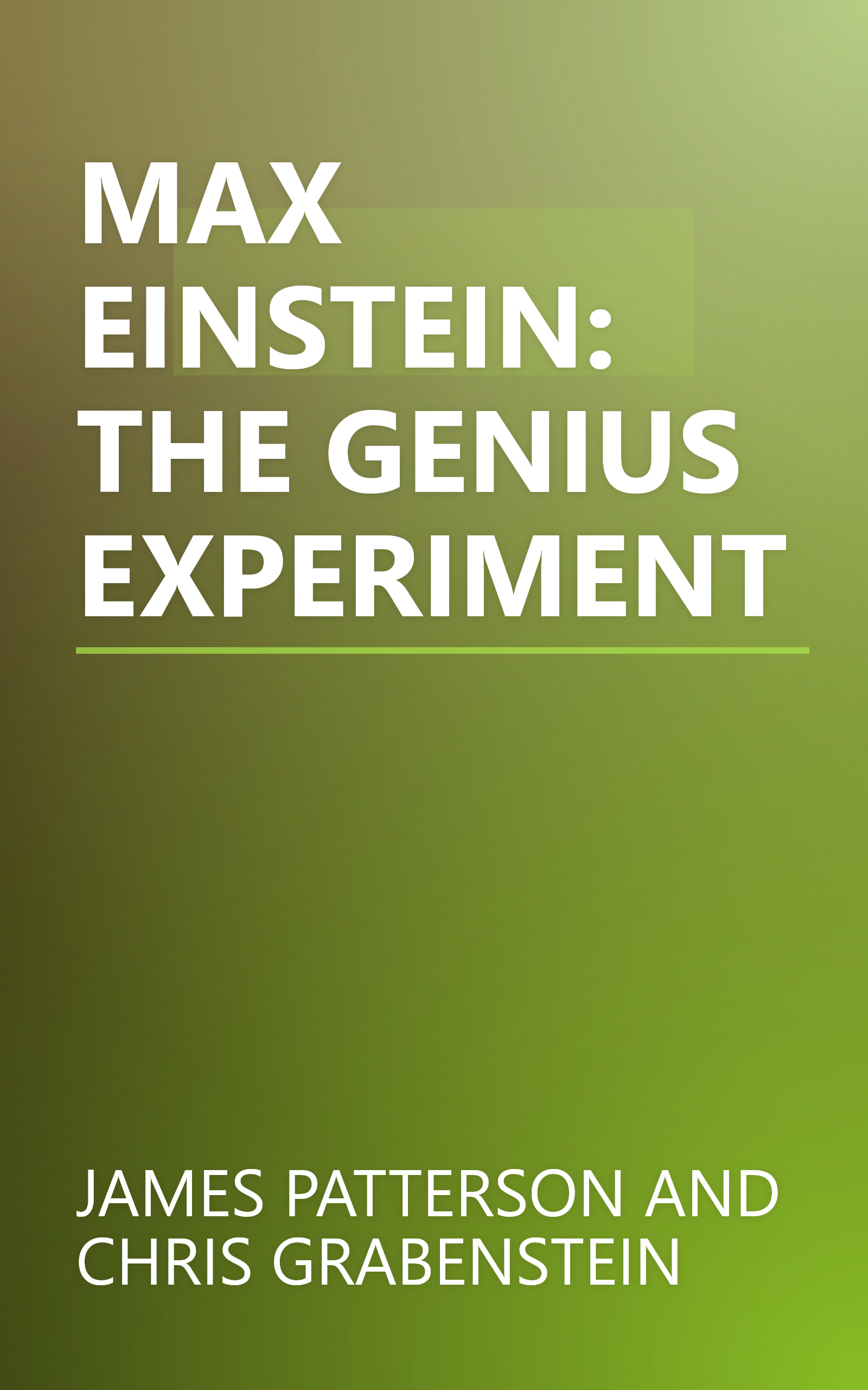 MAX EINSTEIN: THE GENIUS EXPERIMENT book cover