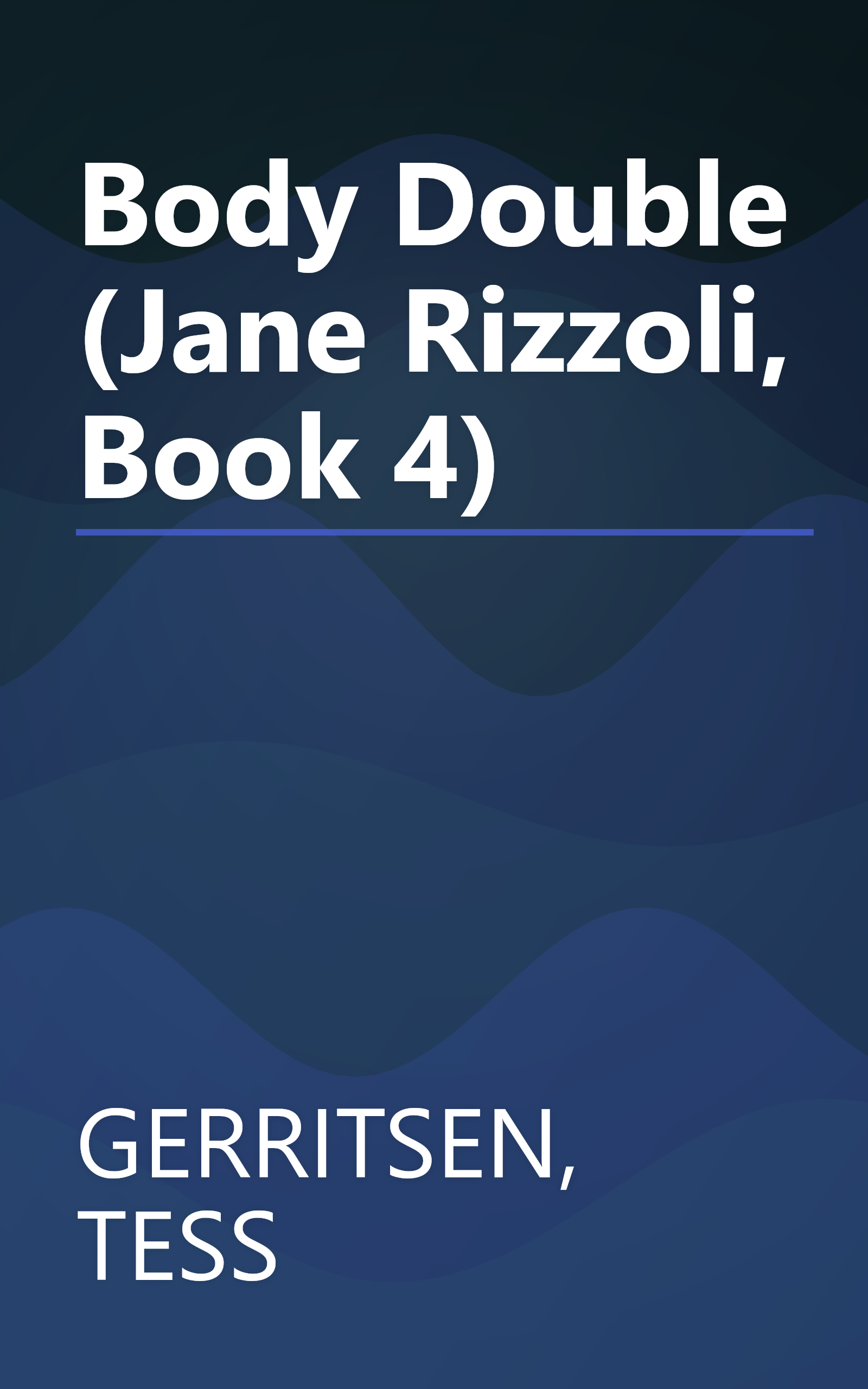Body Double (Jane Rizzoli, Book 4) book cover